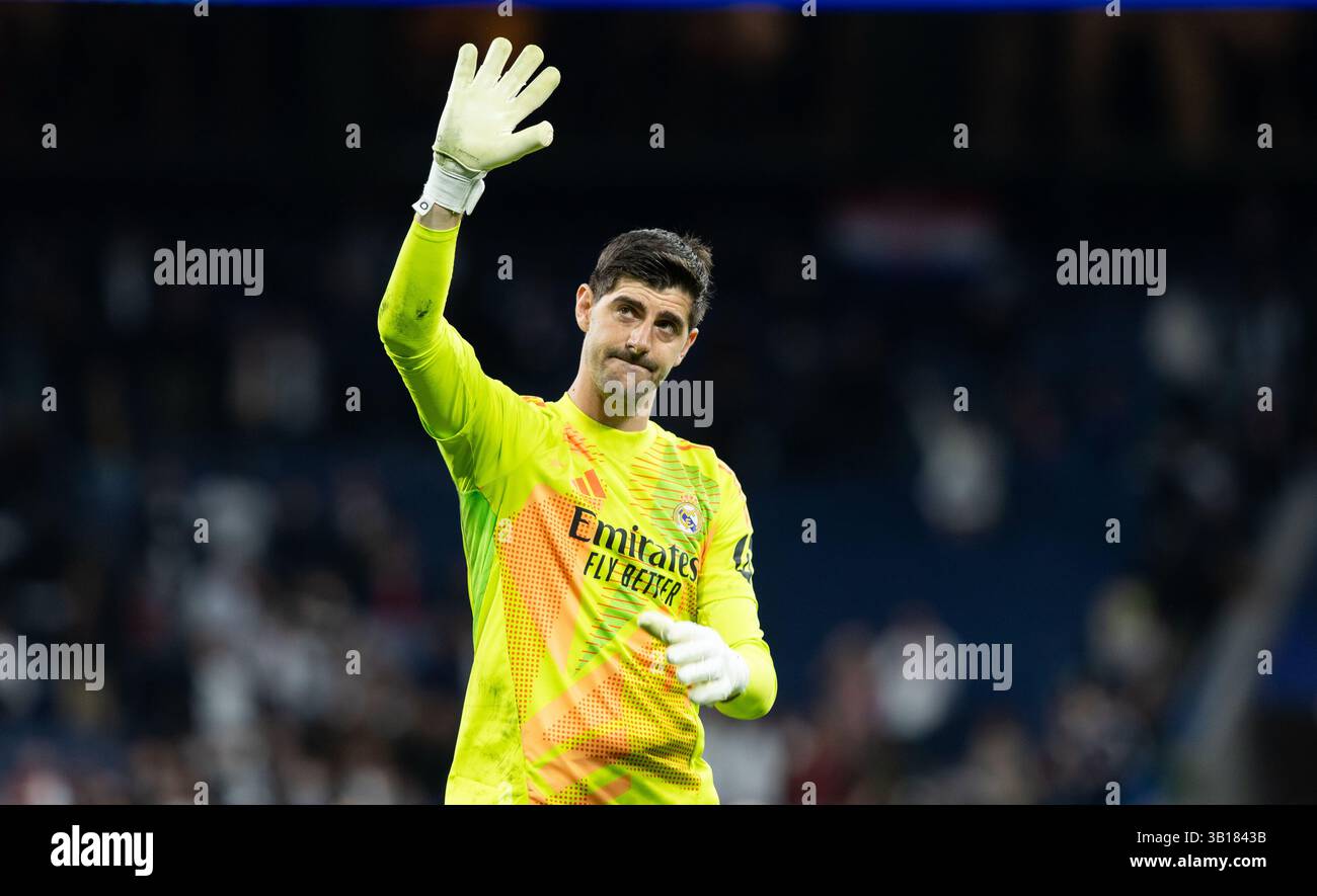 Madrid, April 16, 2025. Real Madrid and Arsenal won the second leg of ...