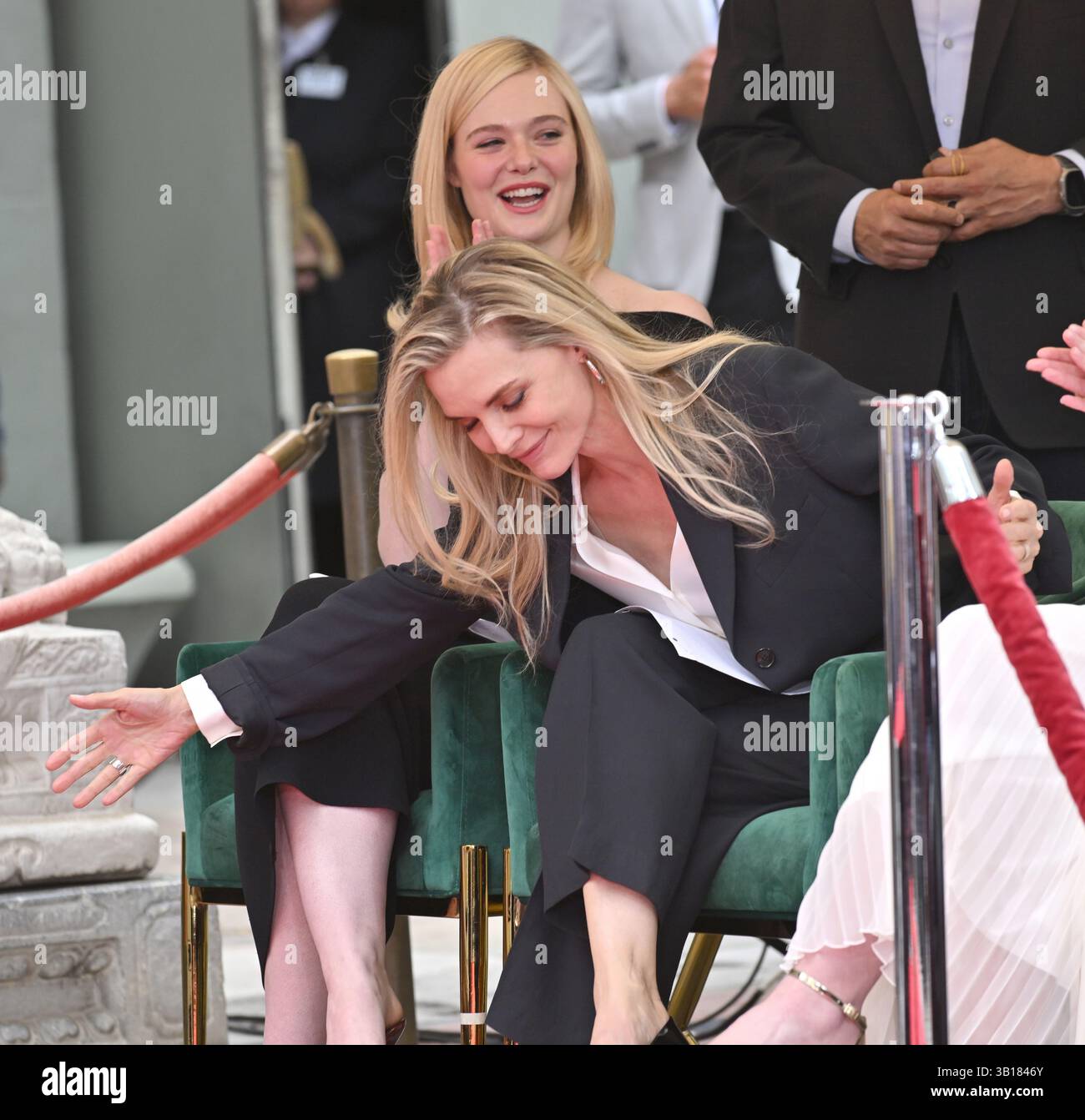 Hollywood, USA. 25th Apr, 2025. Elle Fanning and Michelle Pfeiffer at ...