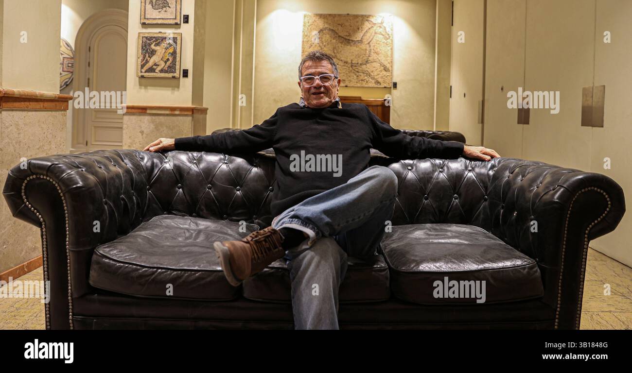 Madrid, March 21, 2025. Interview with Argentine writer Guillermo ...