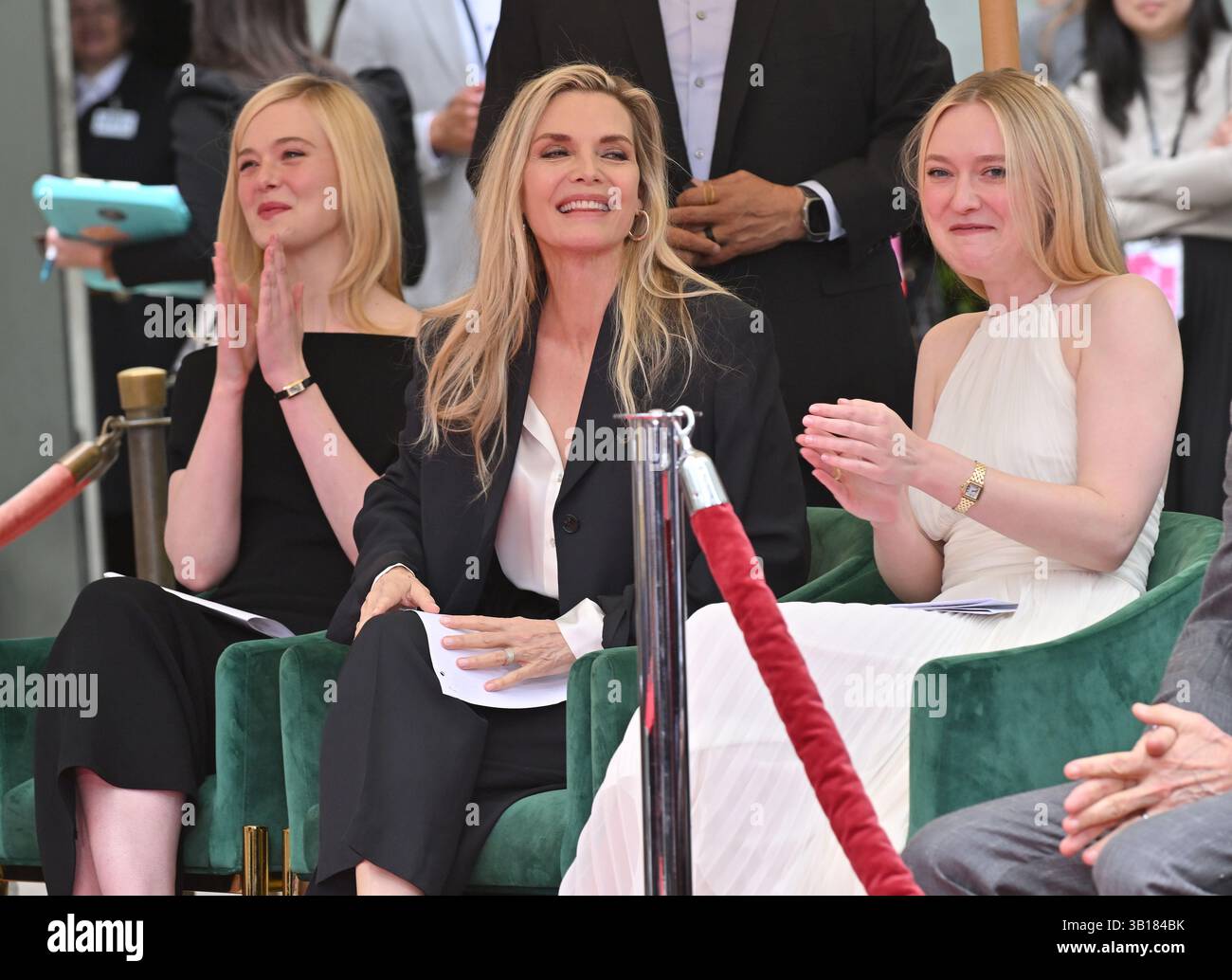 Hollywood, USA. 25th Apr, 2025. Elle Fanning, Michelle Pfeiffer and ...