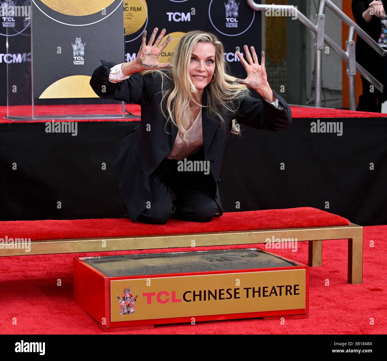 Hollywood, USA. 25th Apr, 2025. Michelle Pfeiffer at her handprints and ...