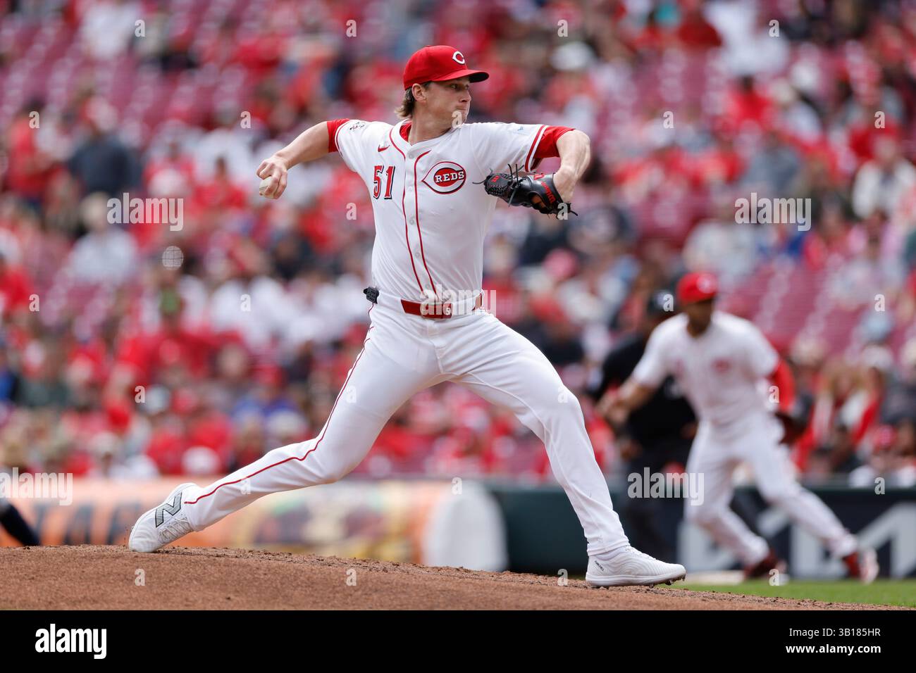 CINCINNATI, OH - APRIL 17: Cincinnati Reds pitcher Brady Singer (51 ...