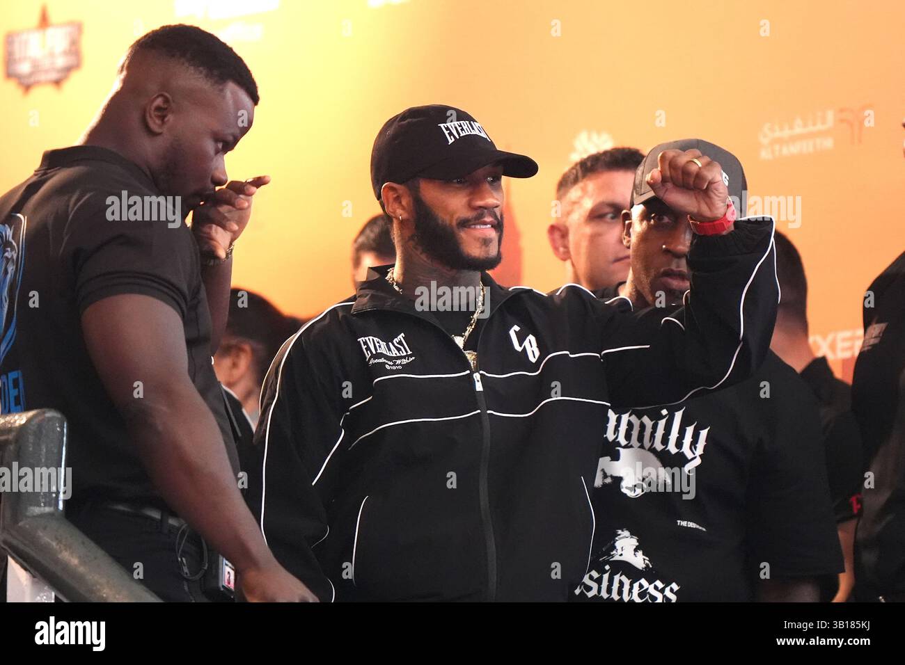 Conor Benn ahead of the weigh in at the Business Design Centre, London ...