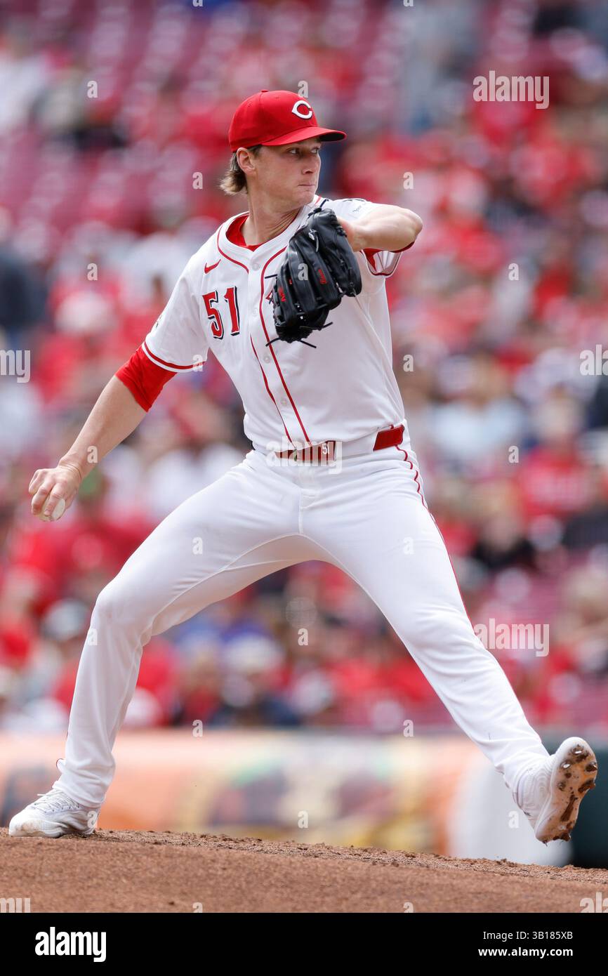 CINCINNATI, OH - APRIL 17: Cincinnati Reds pitcher Brady Singer (51 ...