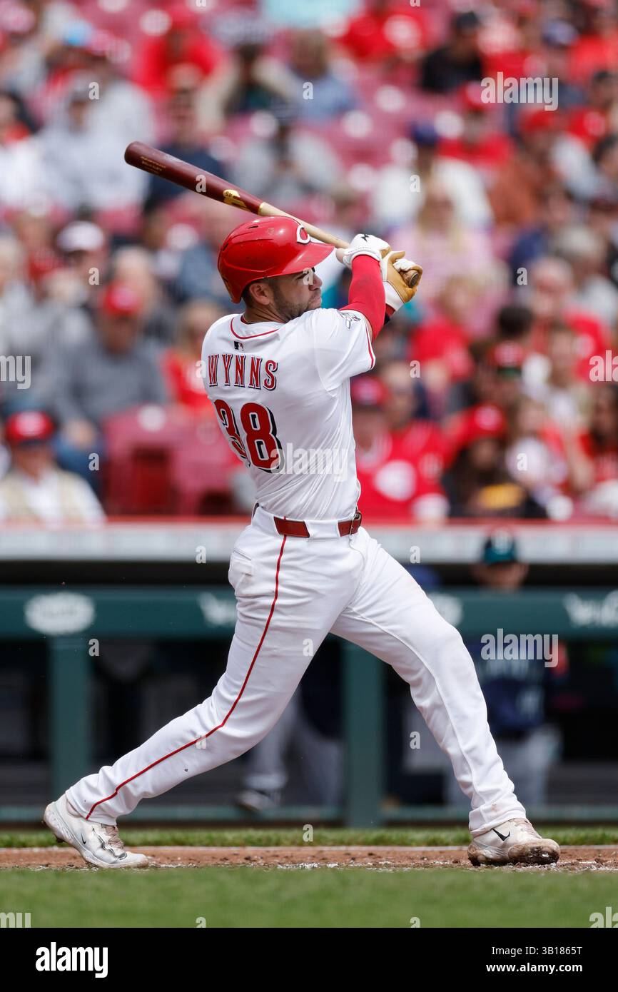 CINCINNATI, OH - APRIL 17: Cincinnati Reds catcher Austin Wynns (38 ...