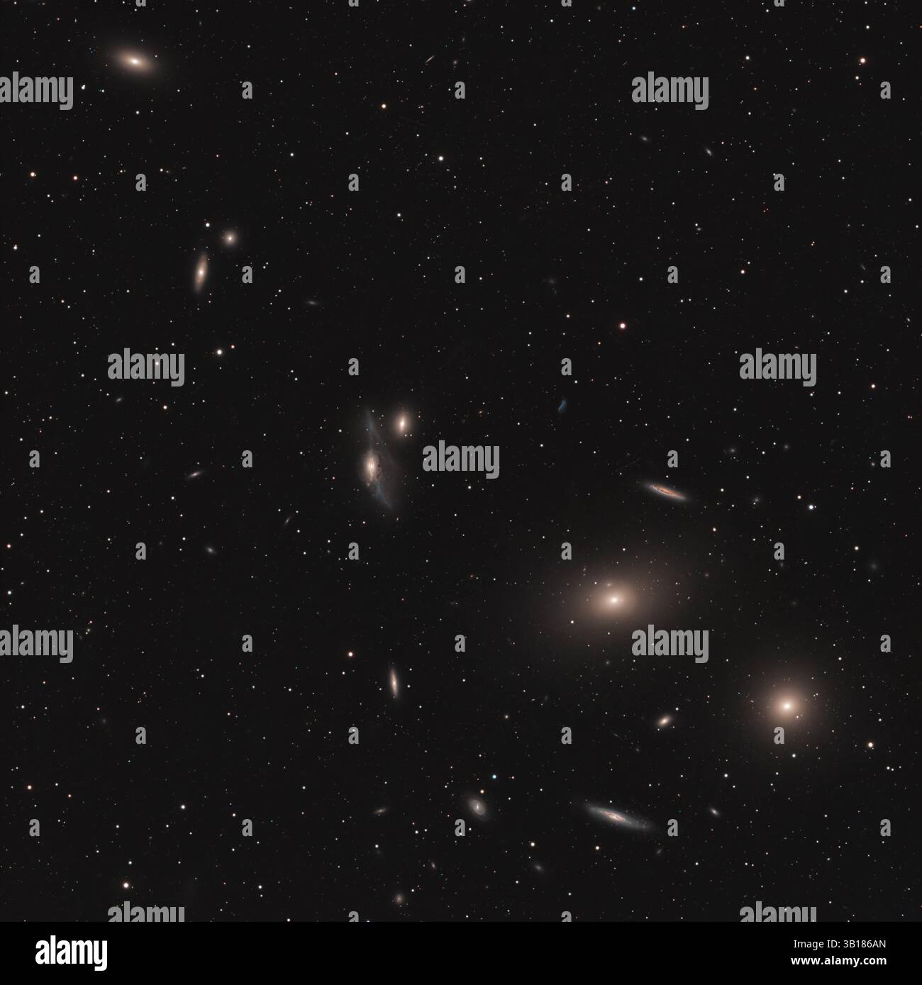 Markarian's Chain is a stretch of galaxies that forms part of the Virgo Cluster with more than ...