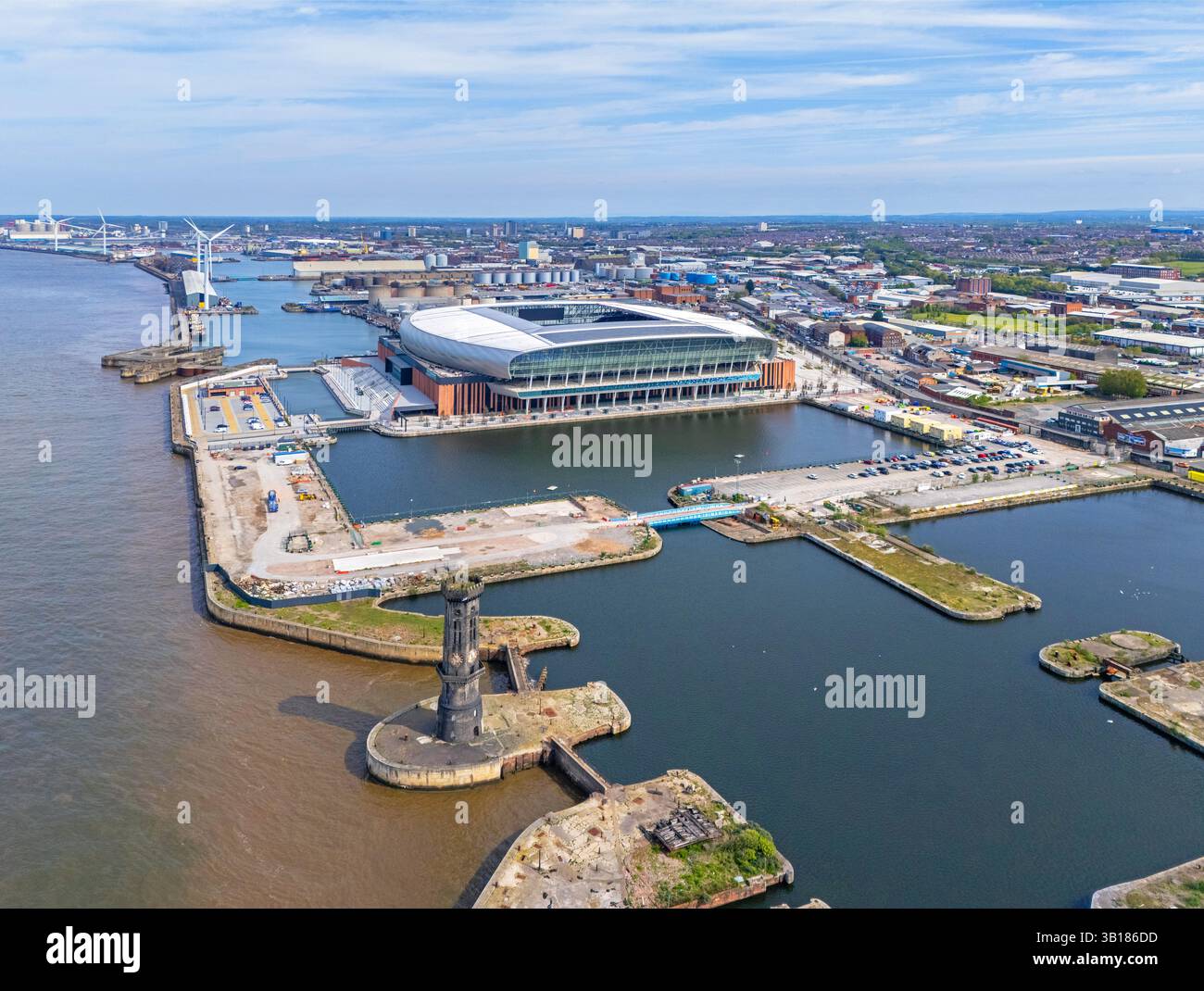 Aerial image of Everton Football Clubs New Stadium at Bramley Moore ...