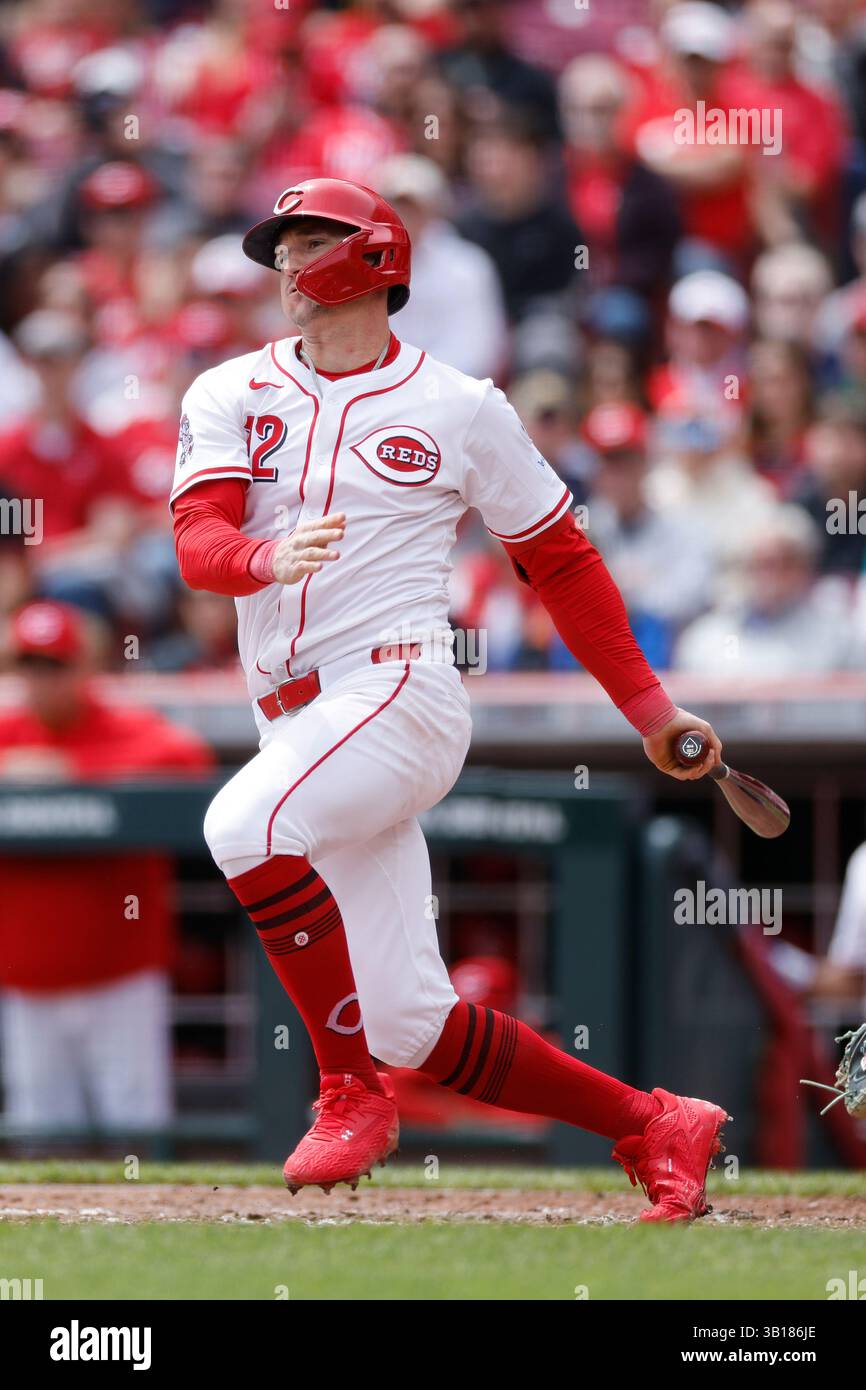 CINCINNATI, OH - APRIL 17: Cincinnati Reds designated hitter Austin ...