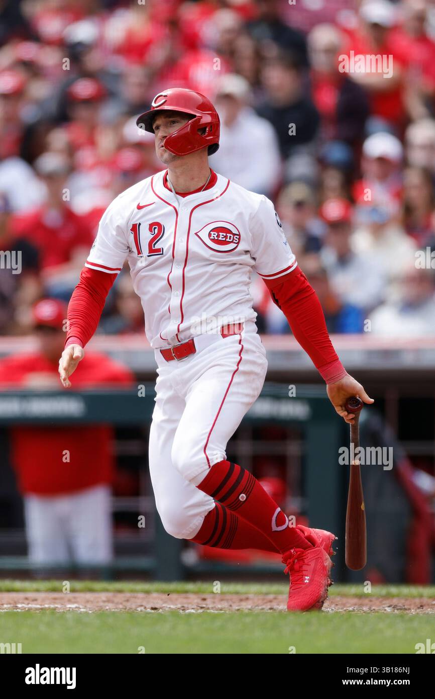 CINCINNATI, OH - APRIL 17: Cincinnati Reds designated hitter Austin ...
