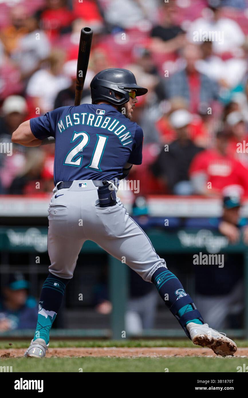 CINCINNATI, OH - APRIL 17: Seattle Mariners third baseman Miles ...