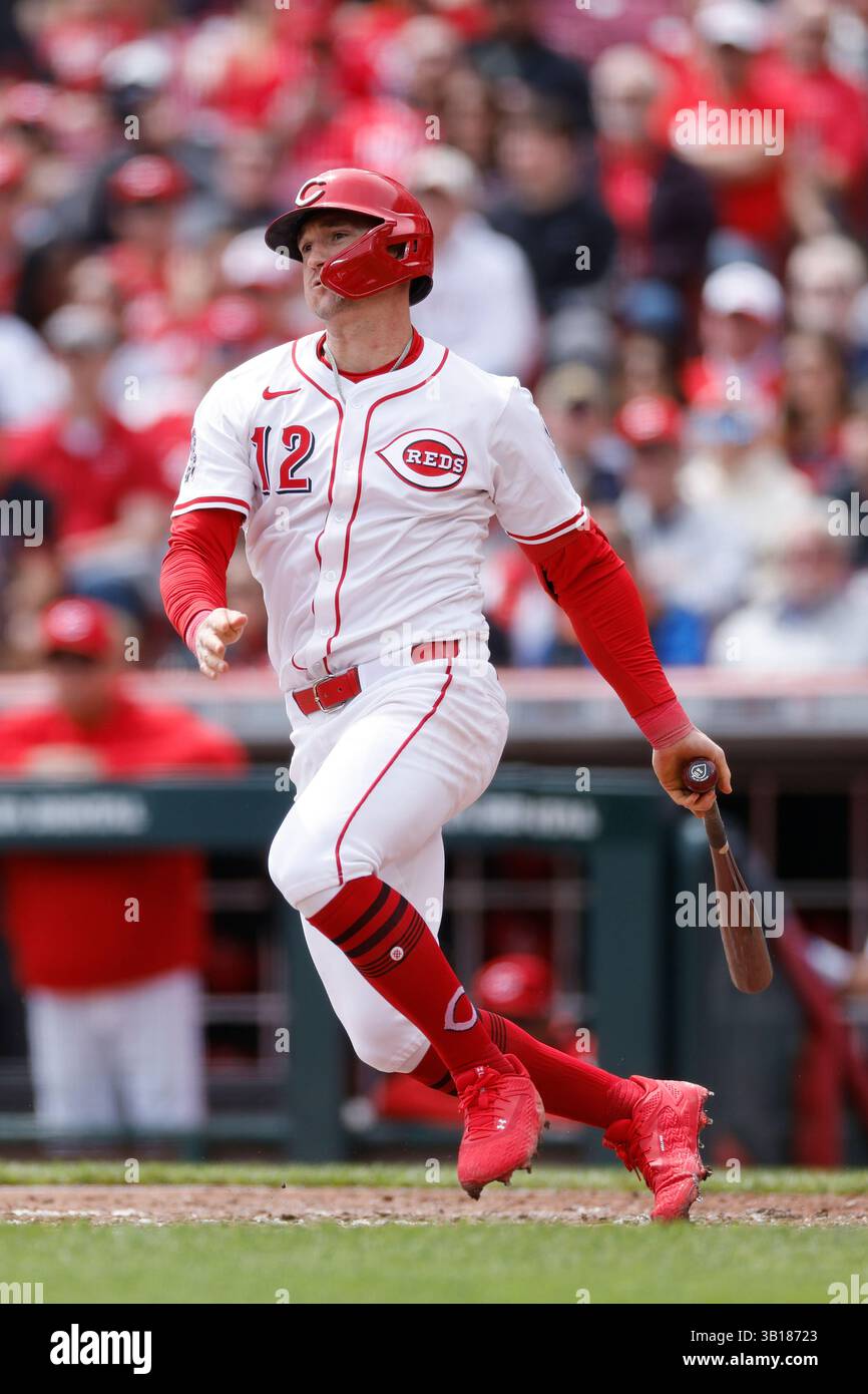 CINCINNATI, OH - APRIL 17: Cincinnati Reds designated hitter Austin ...