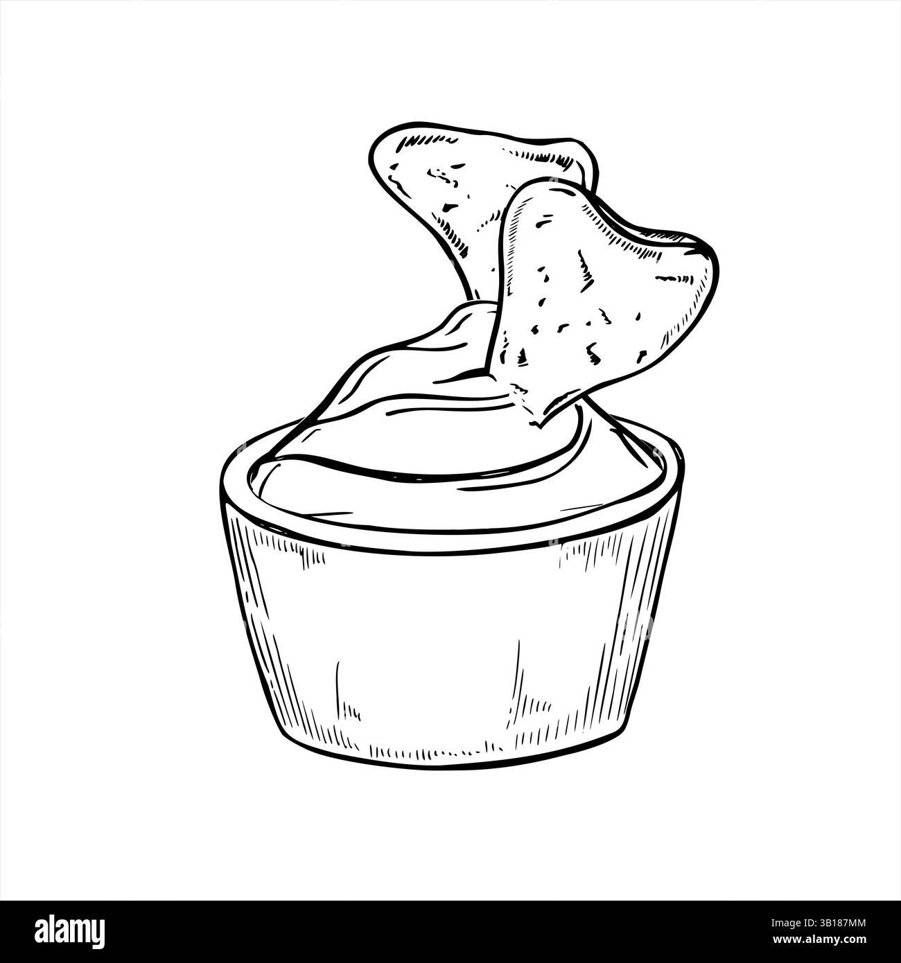 Guacamole corn chips salsa Stock Vector Images - Alamy