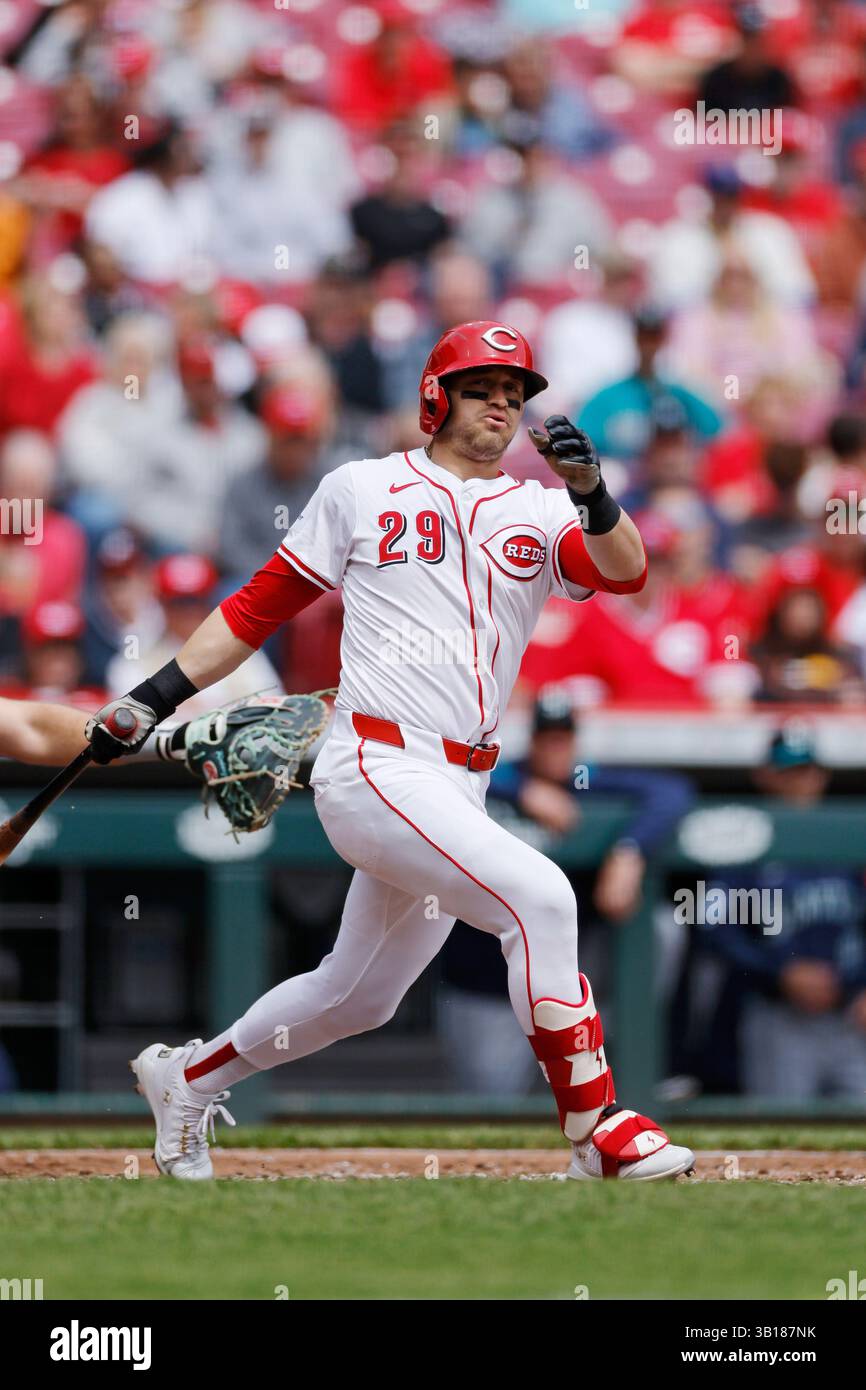CINCINNATI, OH - APRIL 17: Cincinnati Reds outfielder TJ Friedl (29 ...