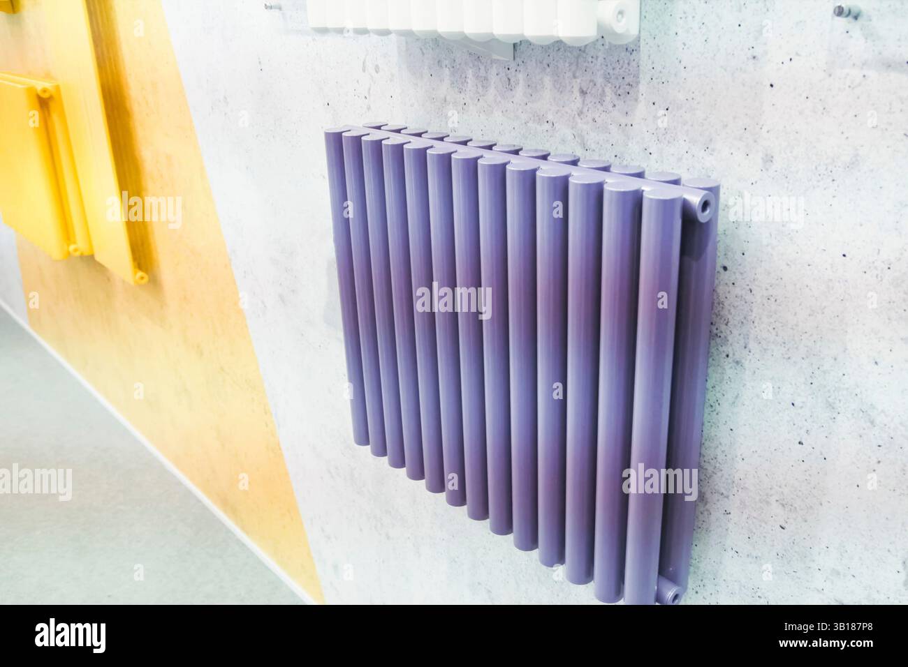 Radiators of the heating system, Radiators with cylindrical tubes Stock ...