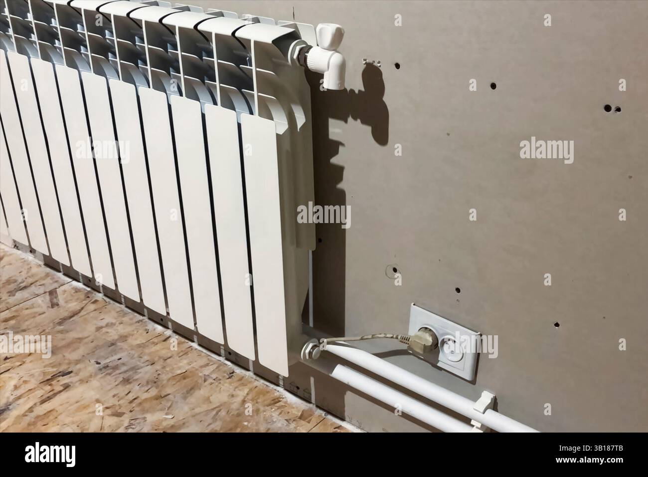 Installation and preparation for installation of heating radiators ...