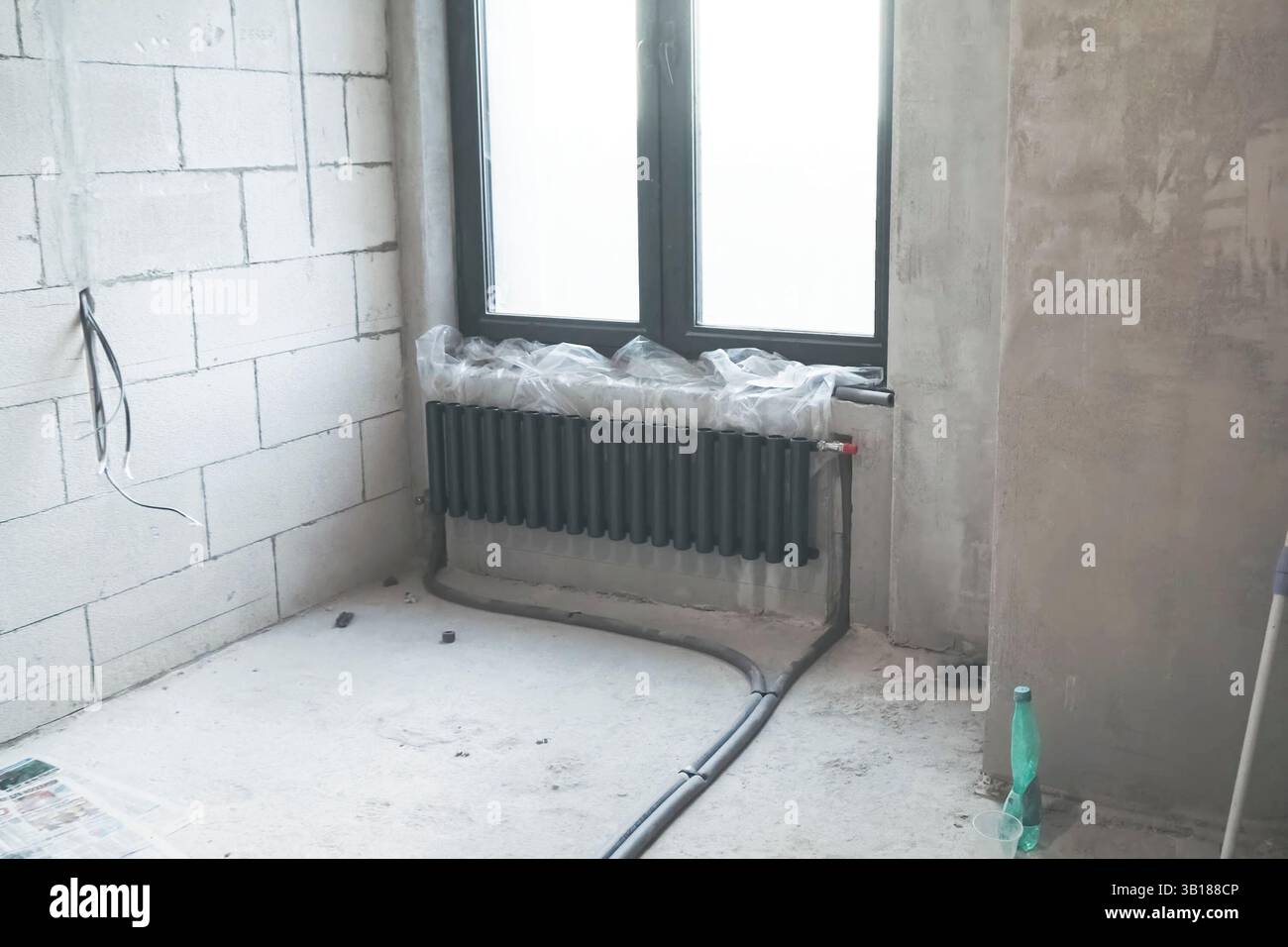 Radiators of the heating system, Radiators with cylindrical tubes Stock ...