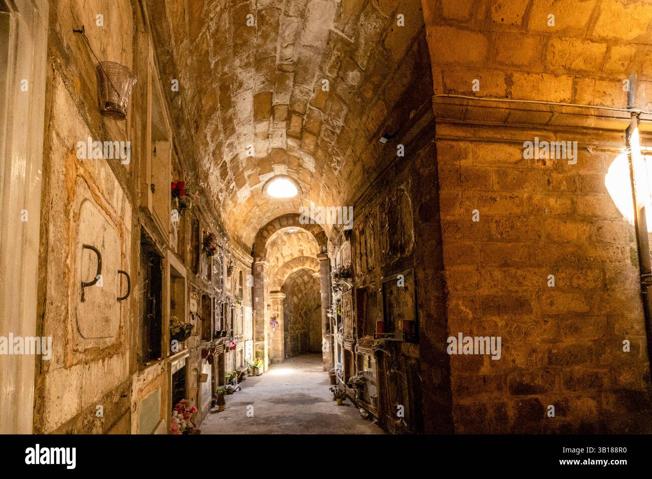 Catacombs, used to bury the deceased during the 1918 flu epidemic ...