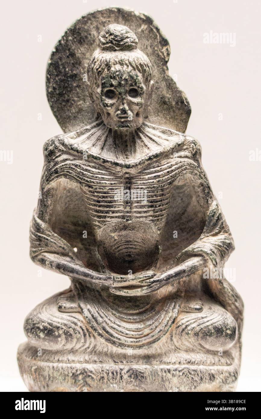 Historical Buddha Shakyamuni fasting, Gandhara, Pakistan-Afghanistan ...