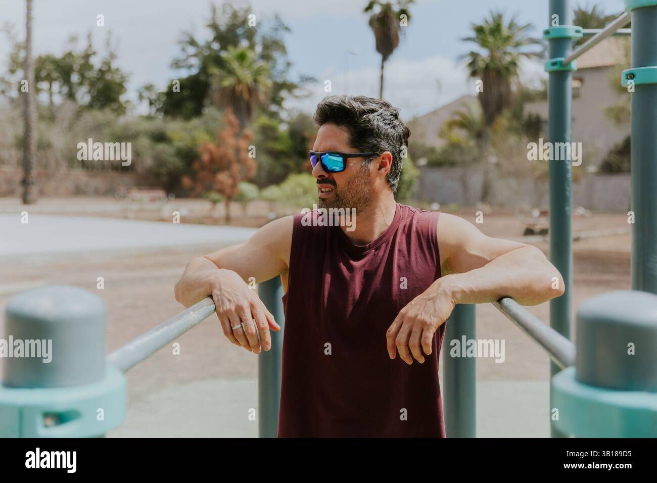 Man stands between bars hi-res stock photography and images - Alamy