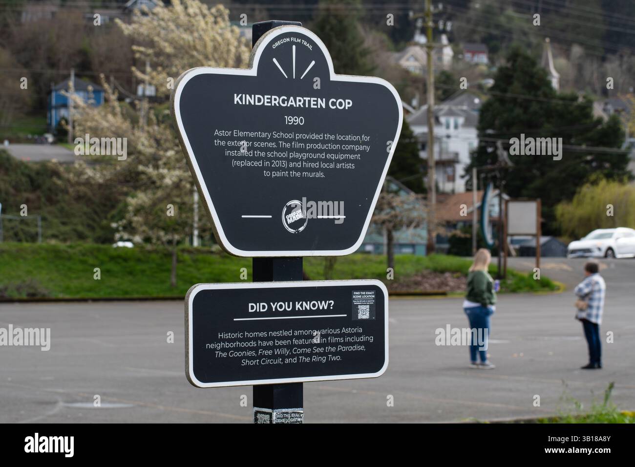 Astoria, Oregon, USA - April 10, 2025: Kindergarten Cop filming ...