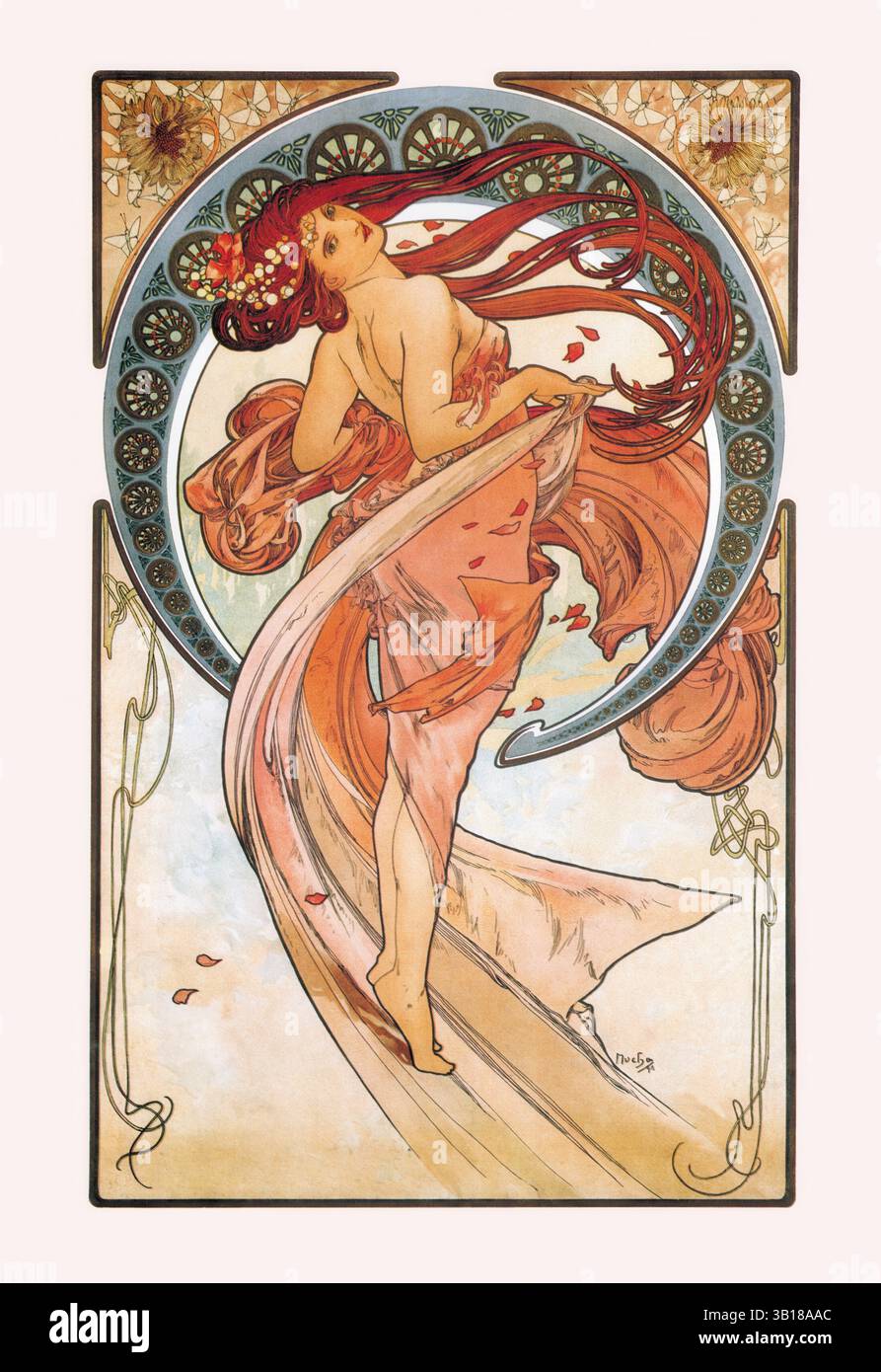 ALPHONSE MUCHA/ Dance (Rose Stock Photo - Alamy