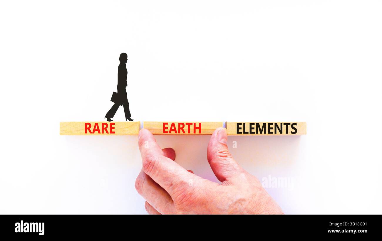 Rare earth elements symbol. Concept words Rare earth elements on ...