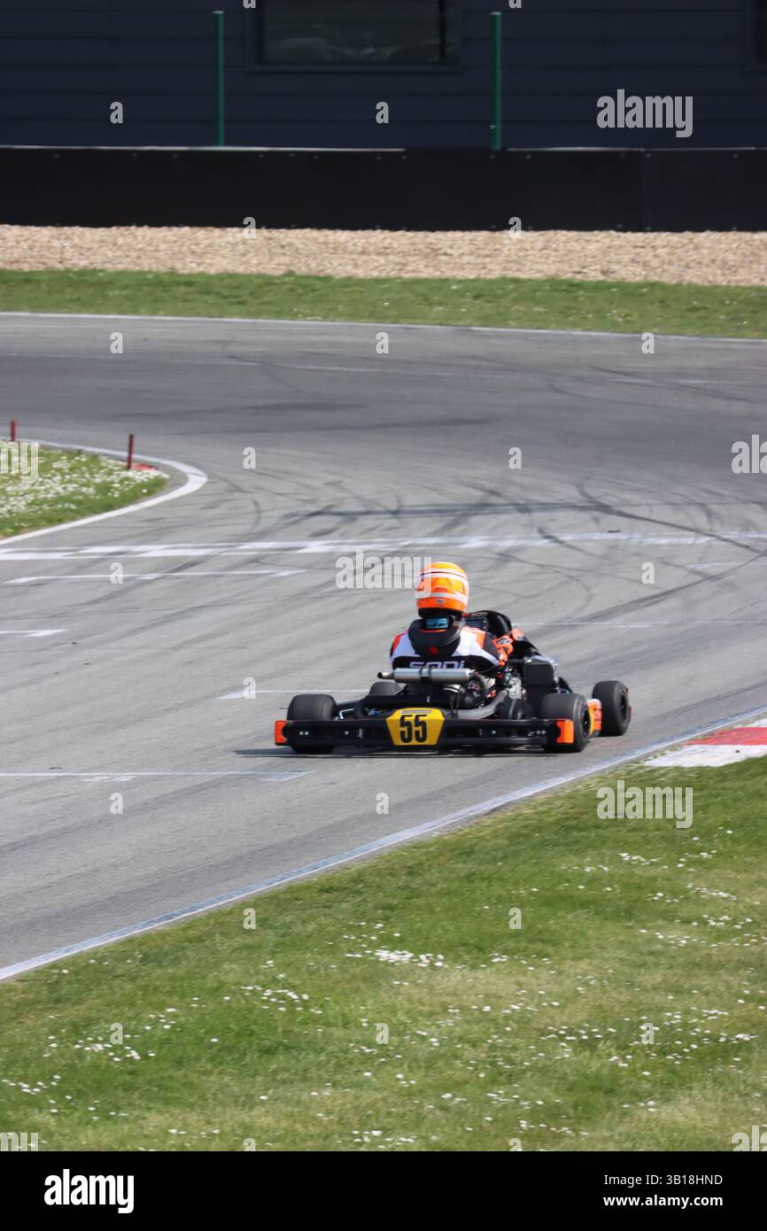 Rotax max Karts with Sodi Sigma chassis at the competition track of RKC ...