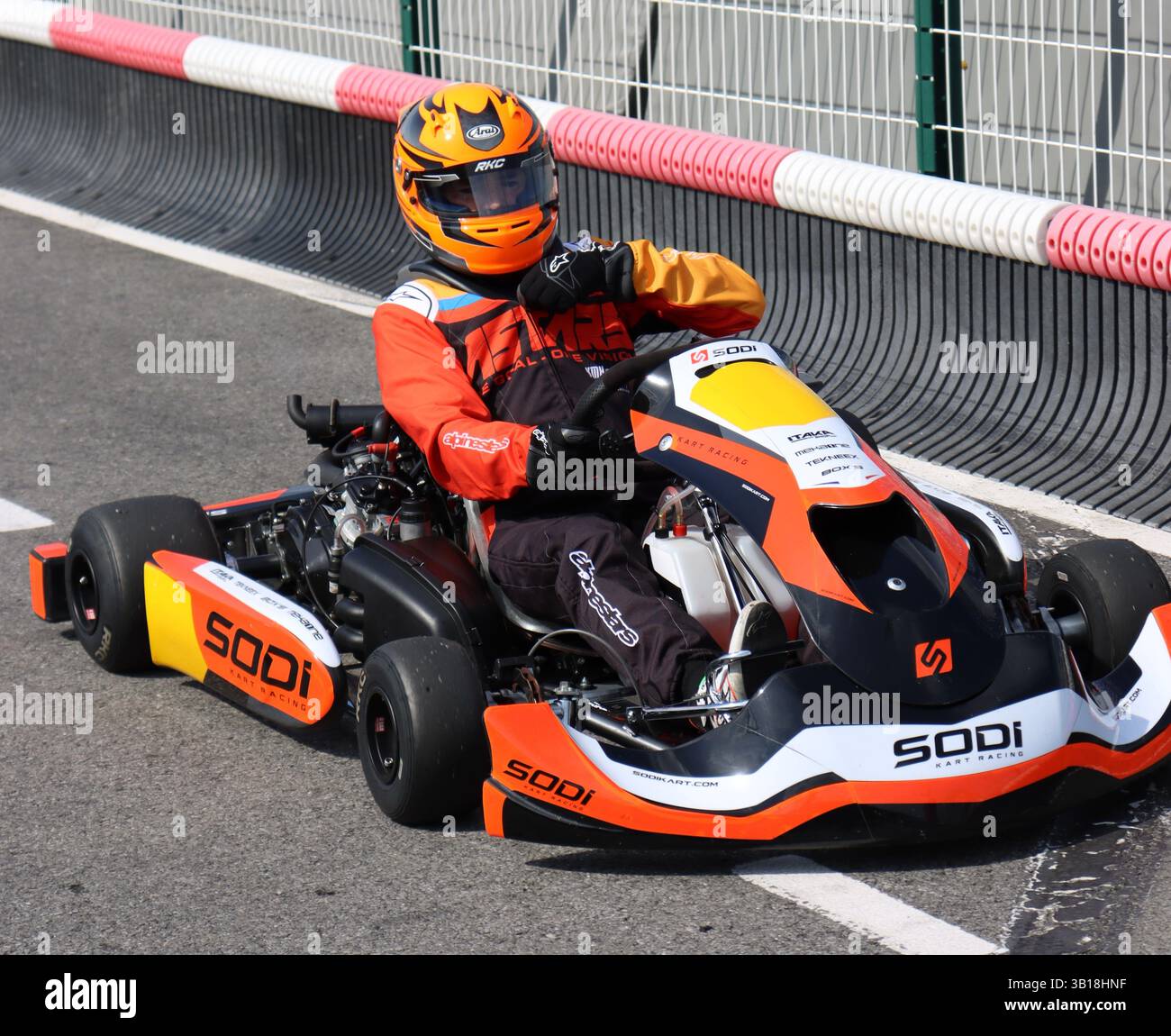 Rotax max Karts with Sodi Sigma chassis at the competition track of RKC ...