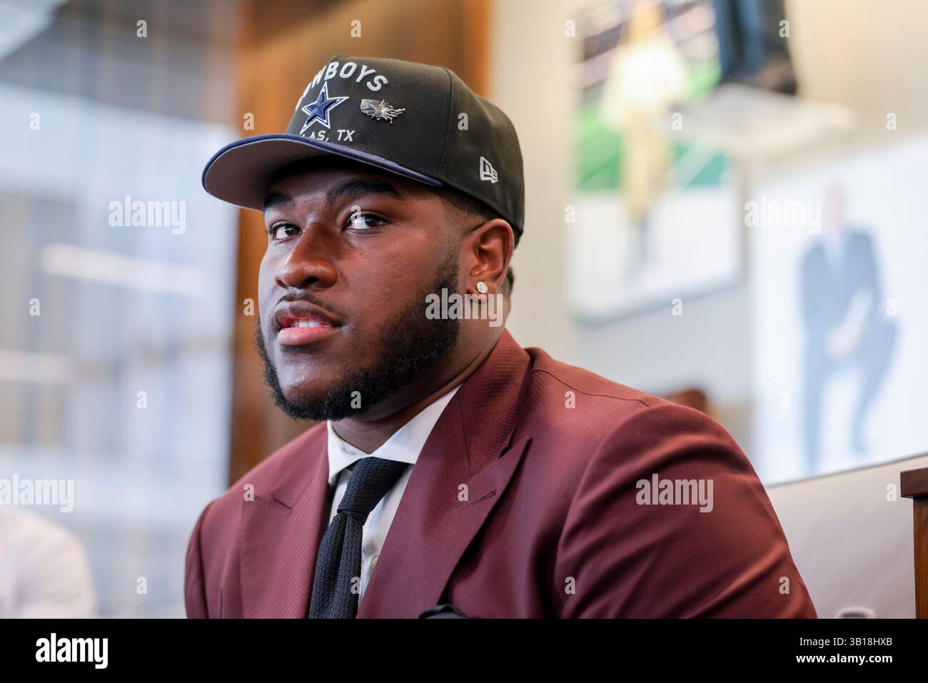 Dallas Cowboys' first round NFL football draft pick Tyler Booker is ...