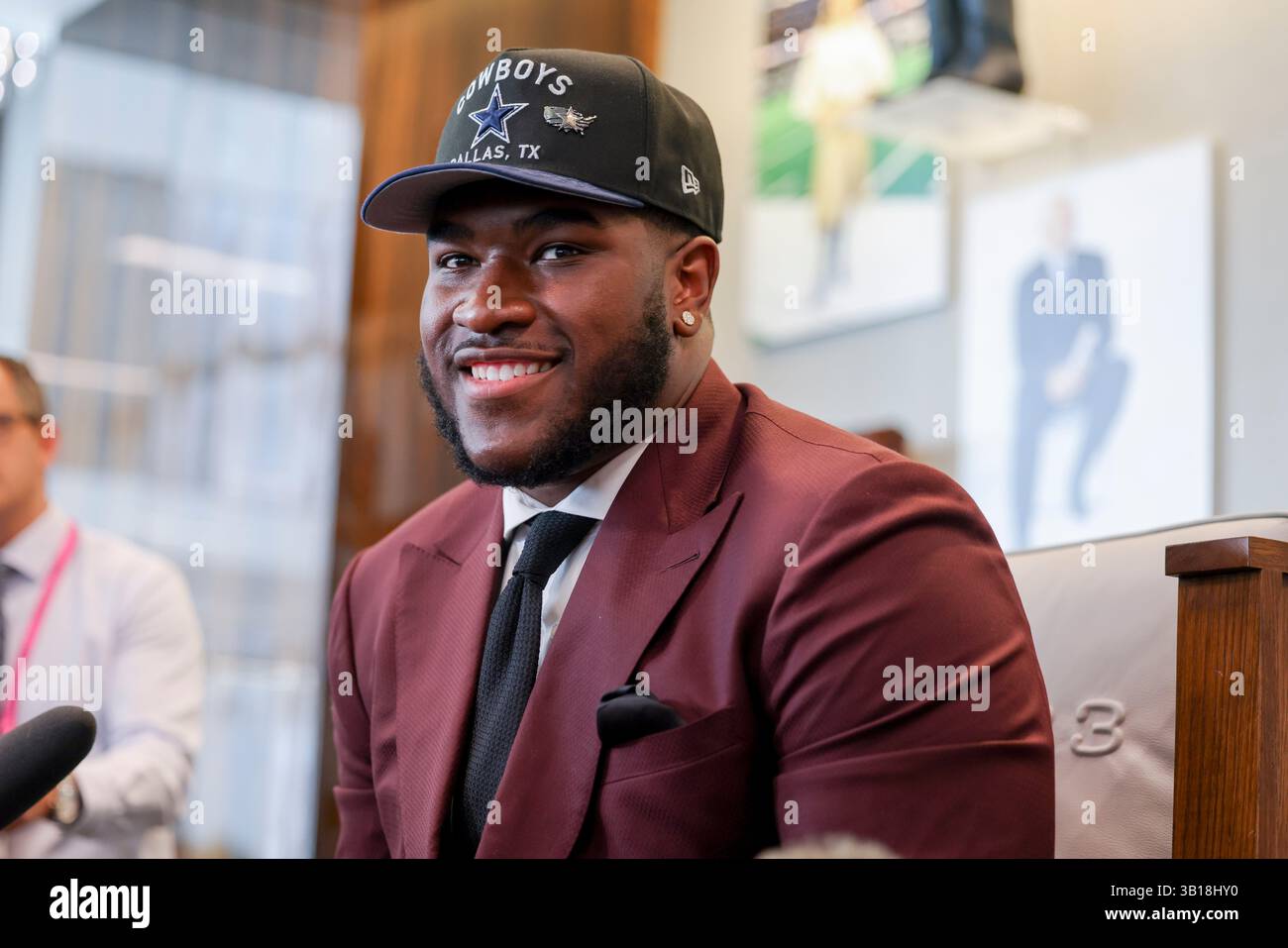 Dallas Cowboys' first round NFL football draft pick Tyler Booker is ...