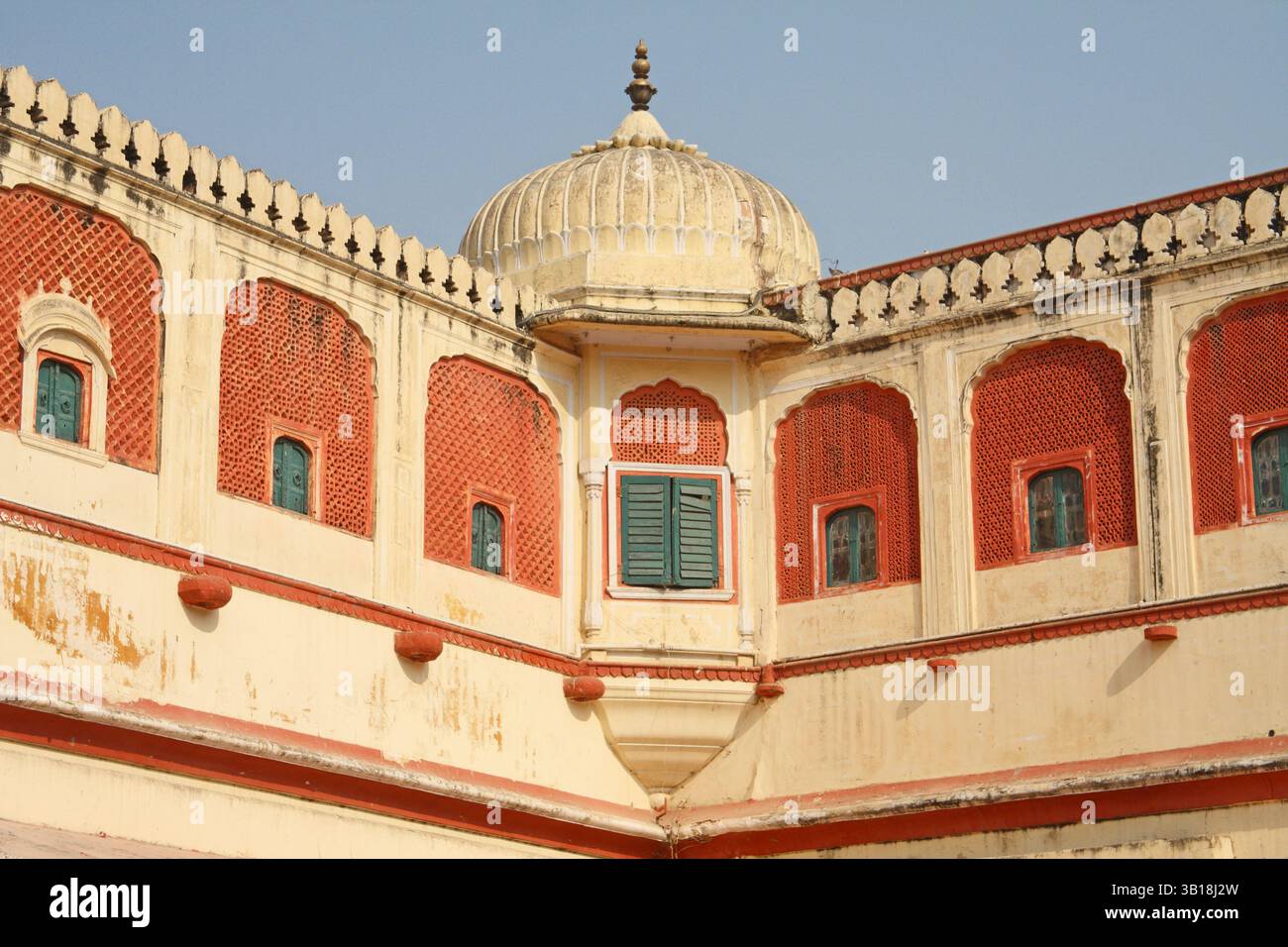 Architectural detail within the in the City Palace complex, Jaipur ...