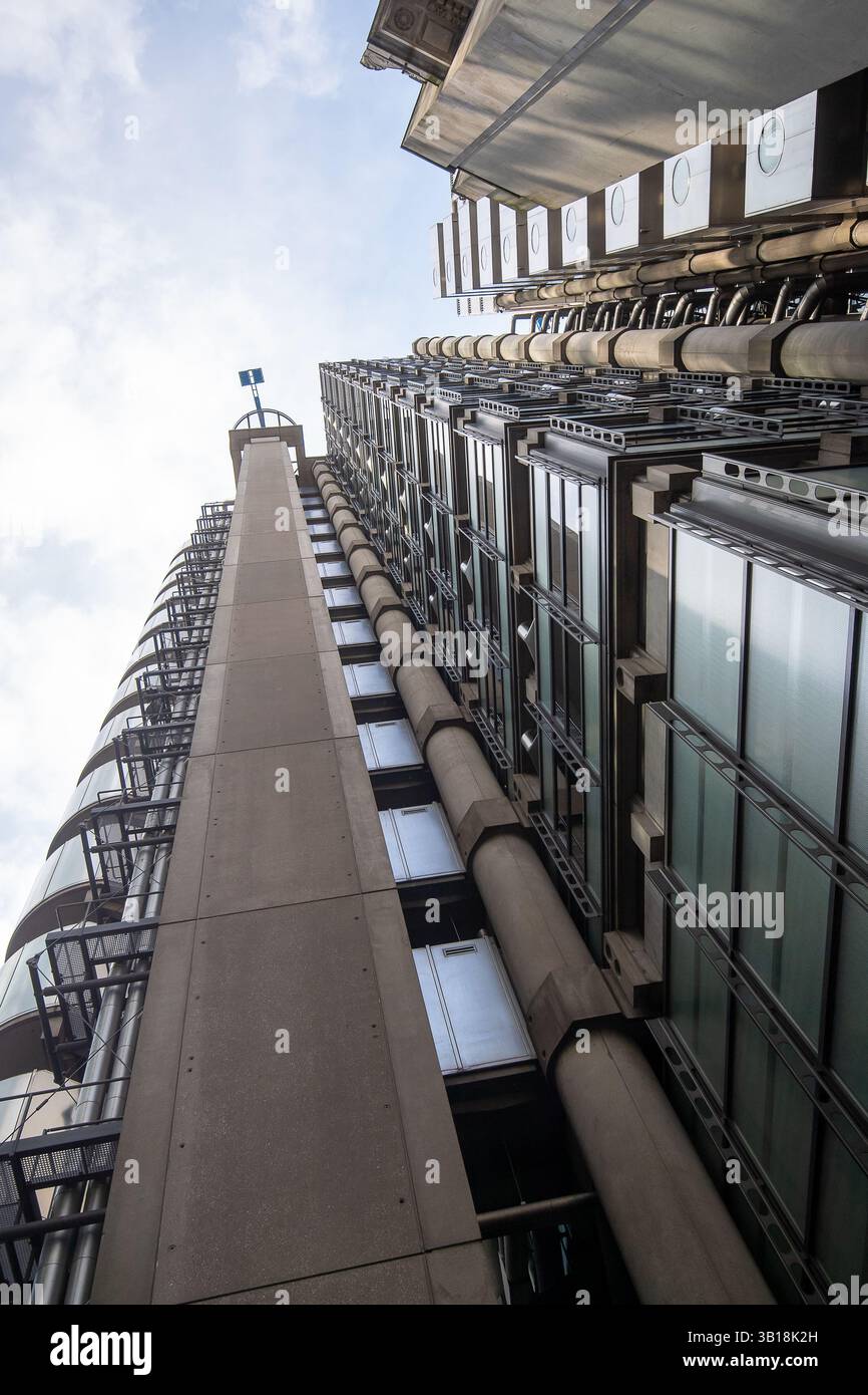 City of London, UK. 24th April, 2025. The iconic Lloyd's building in ...