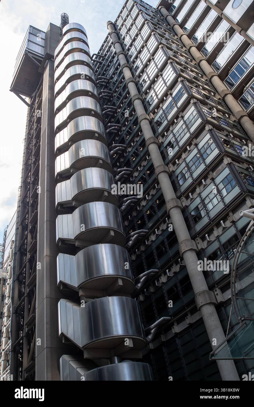 City of London, UK. 24th April, 2025. The iconic Lloyd's building in ...