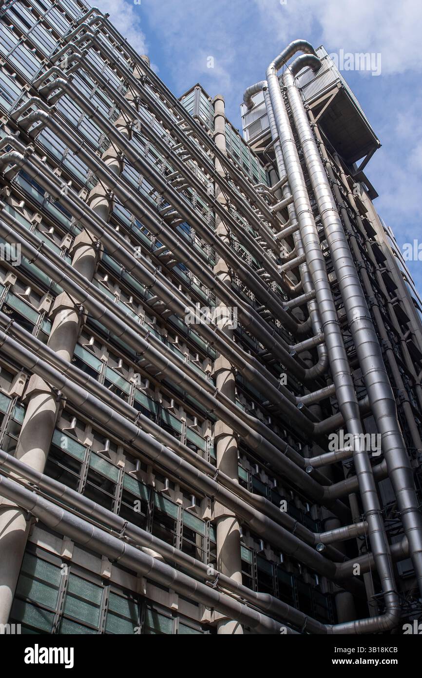 City of London, UK. 24th April, 2025. The iconic Lloyd's building in ...