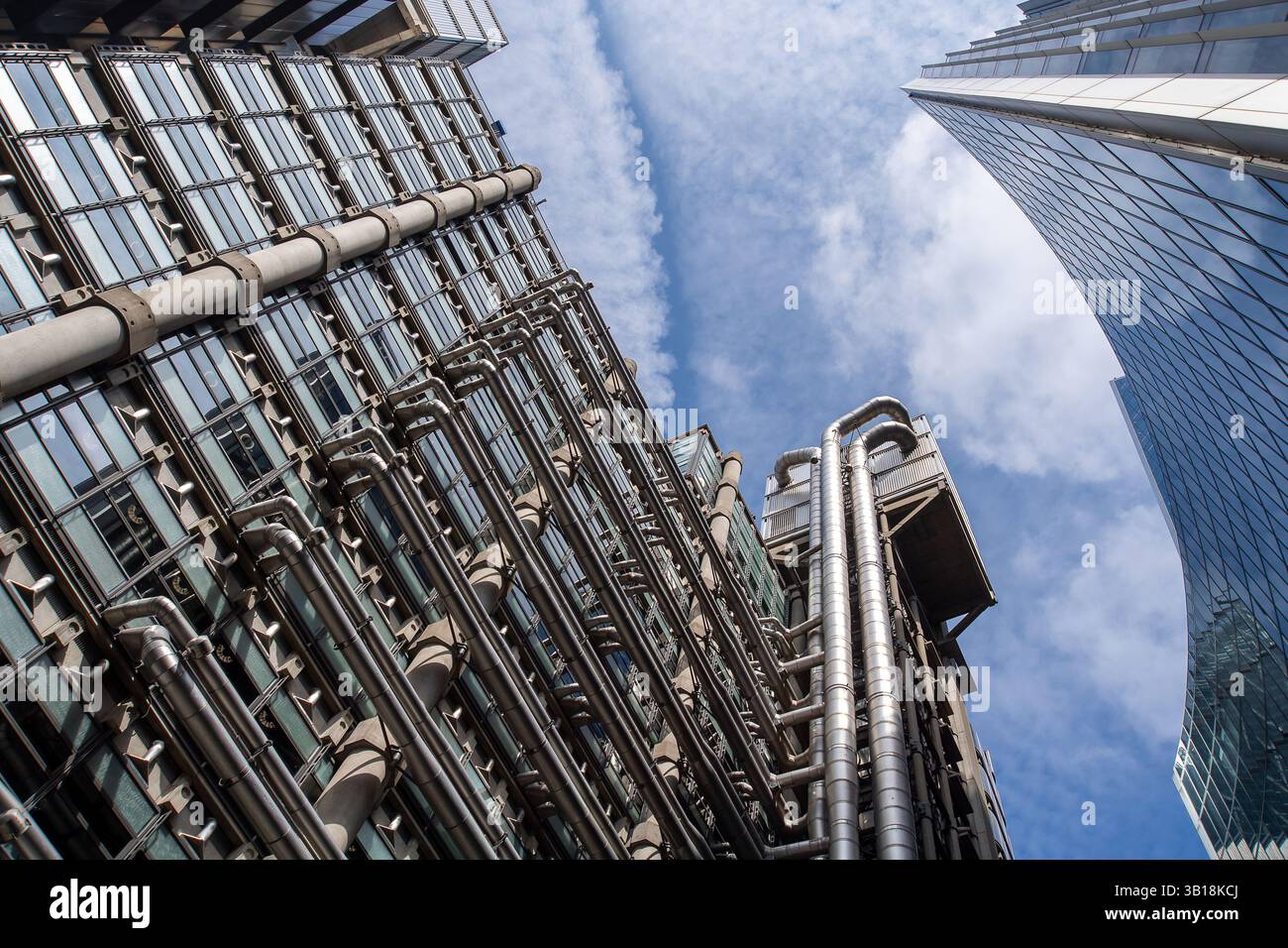 City of London, UK. 24th April, 2025. The iconic Lloyd's building in ...