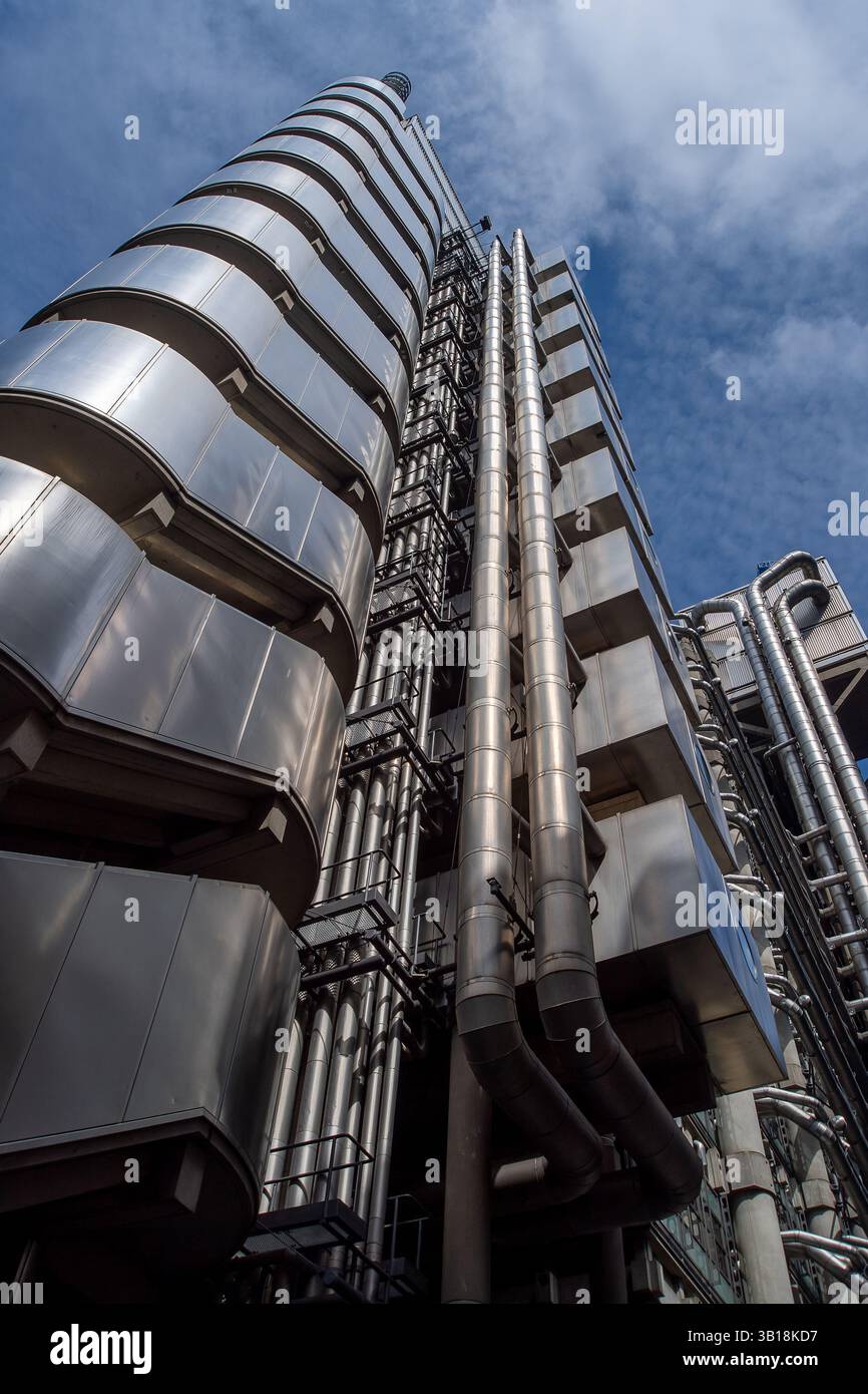 City of London, UK. 24th April, 2025. The iconic Lloyd's building in ...