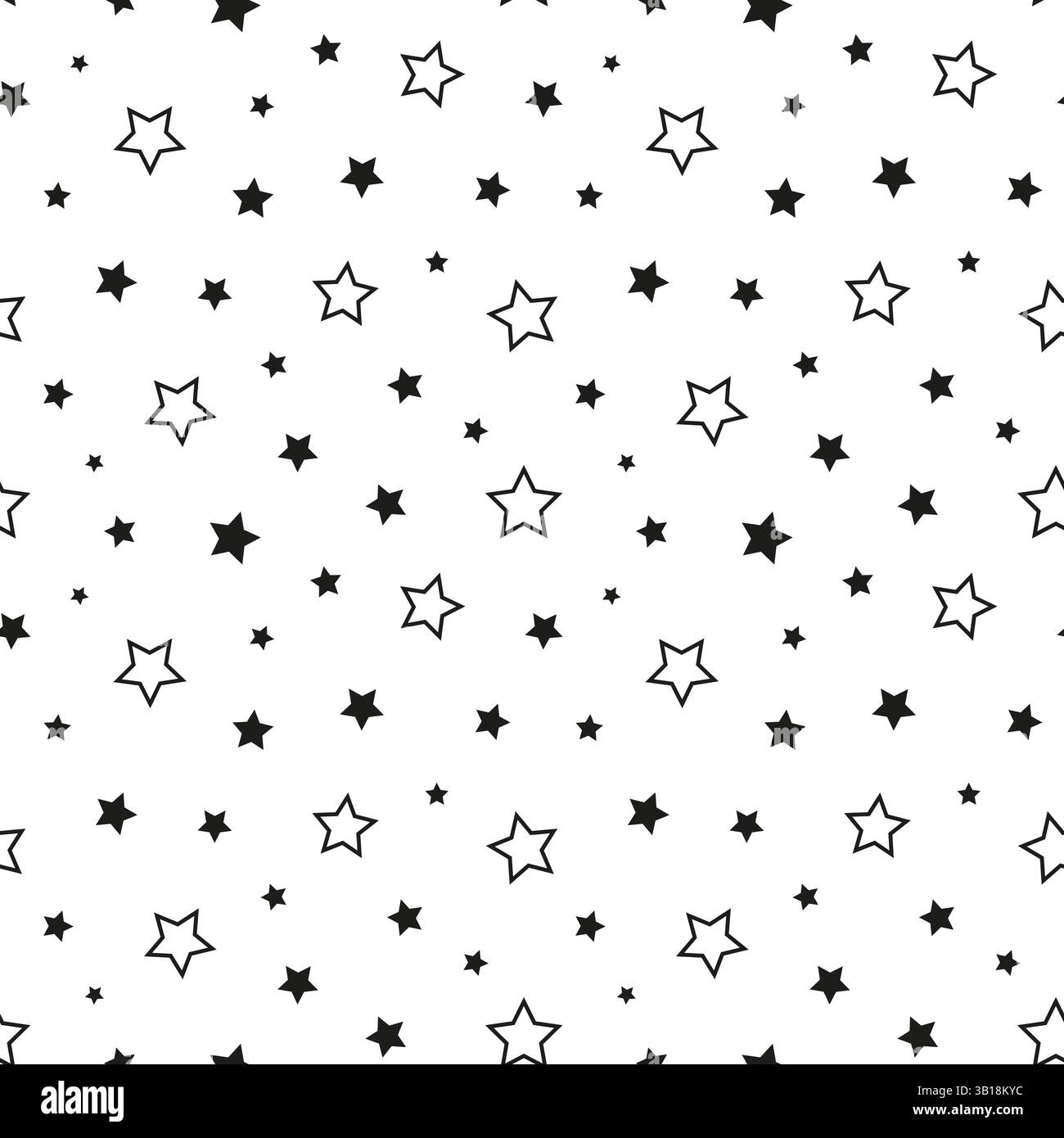 Black white repeating star Stock Vector Images - Alamy