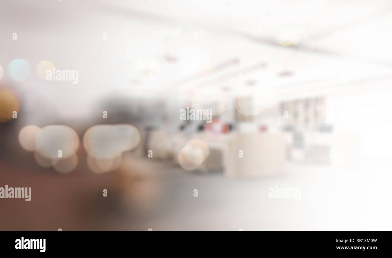 Blurry business store background, modern office interior design ...