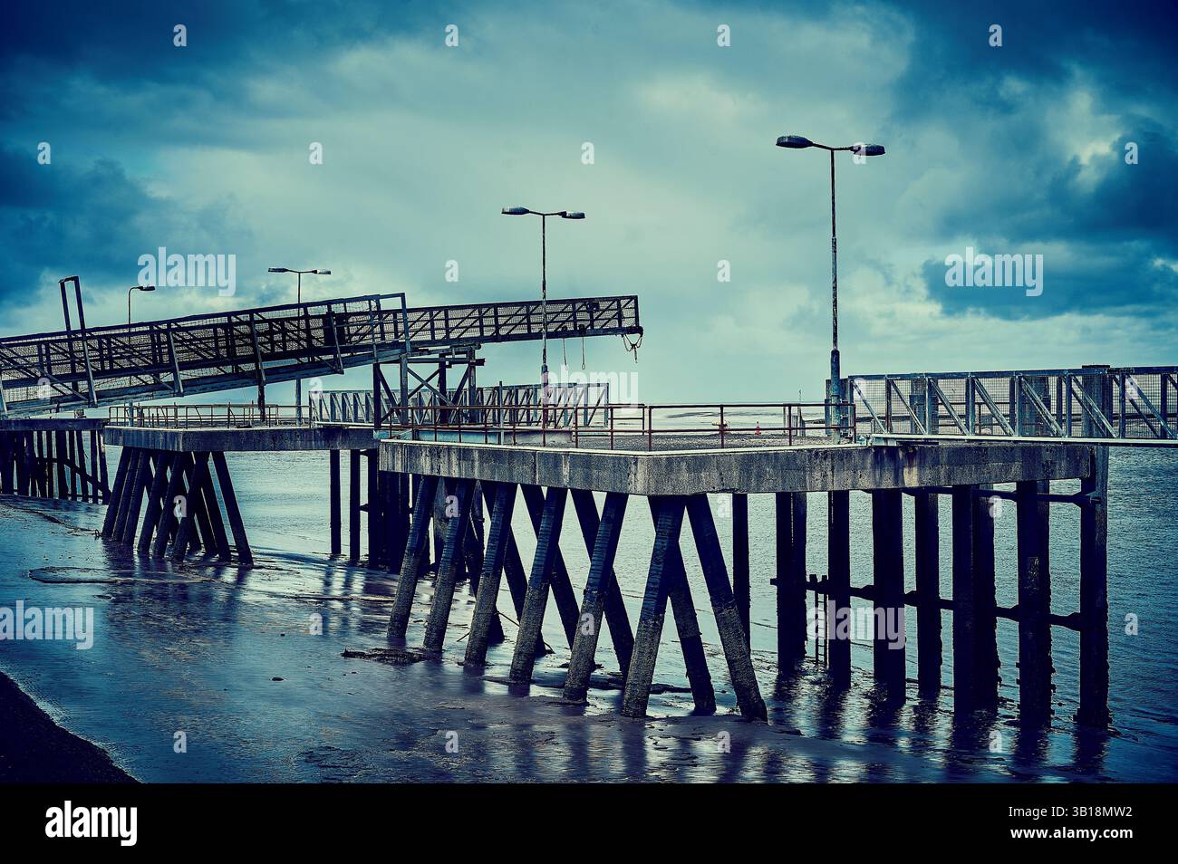 The closed down Roro ferry terminal at Fleetwood Stock Photo - Alamy