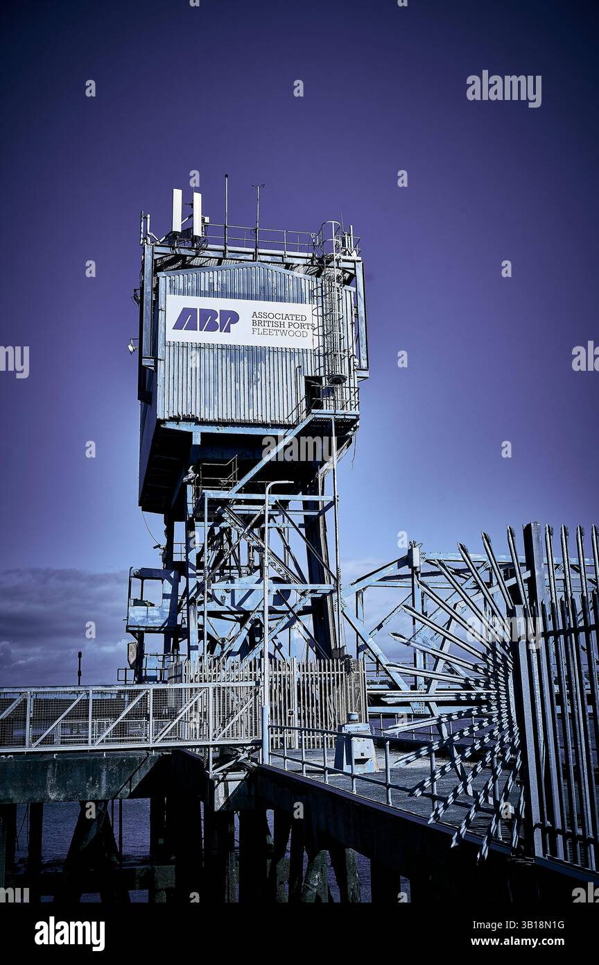 The closed down Roro ferry terminal at Fleetwood Stock Photo - Alamy