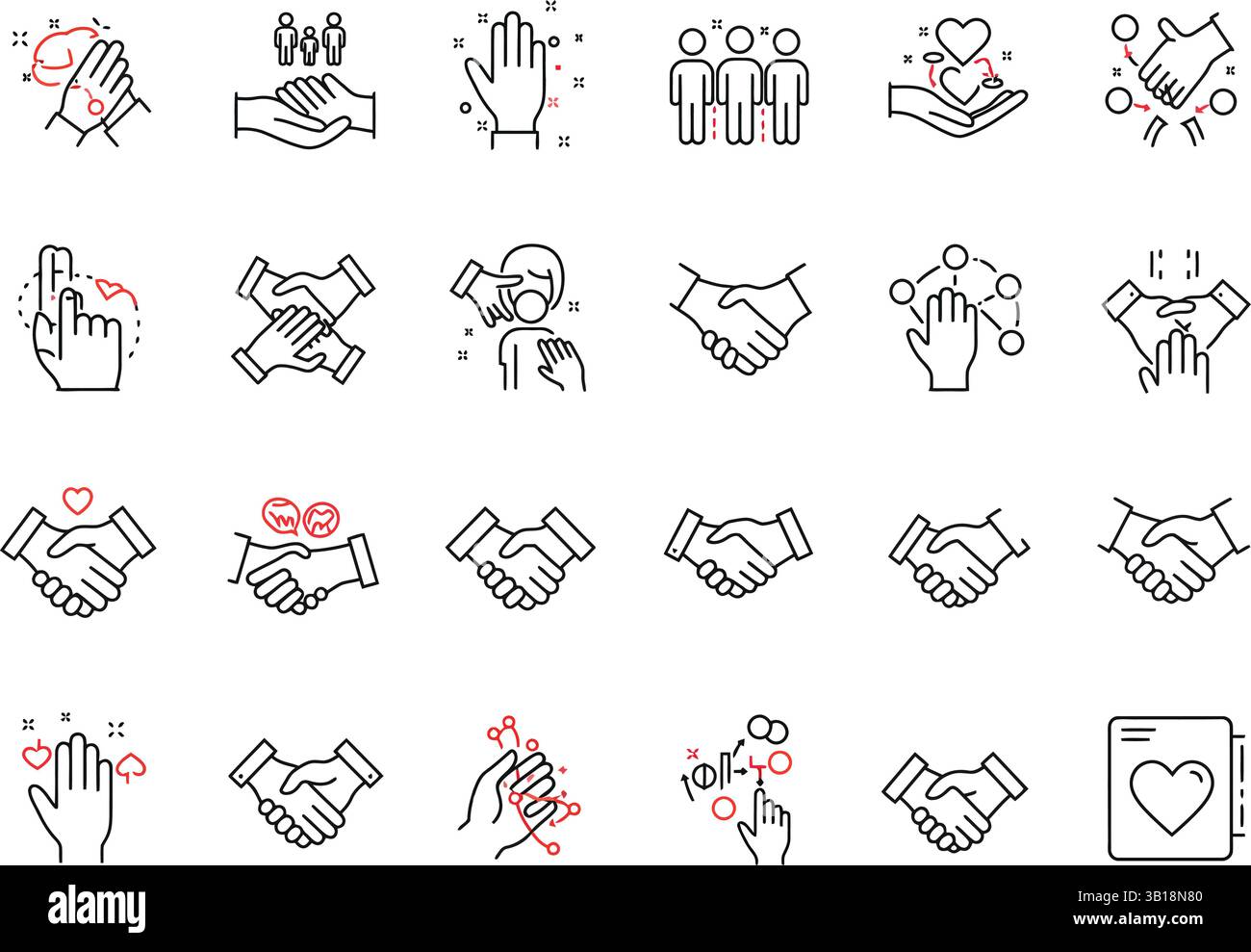 Minimalist hand icons hi-res stock photography and images - Alamy