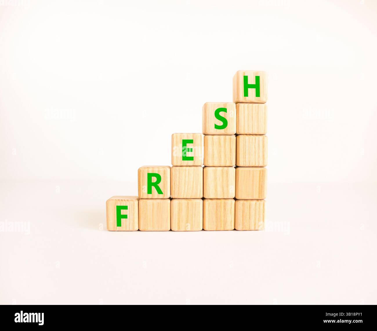 Fresh symbol. Concept word Fresh on beautiful wooden blocks. Beautiful ...