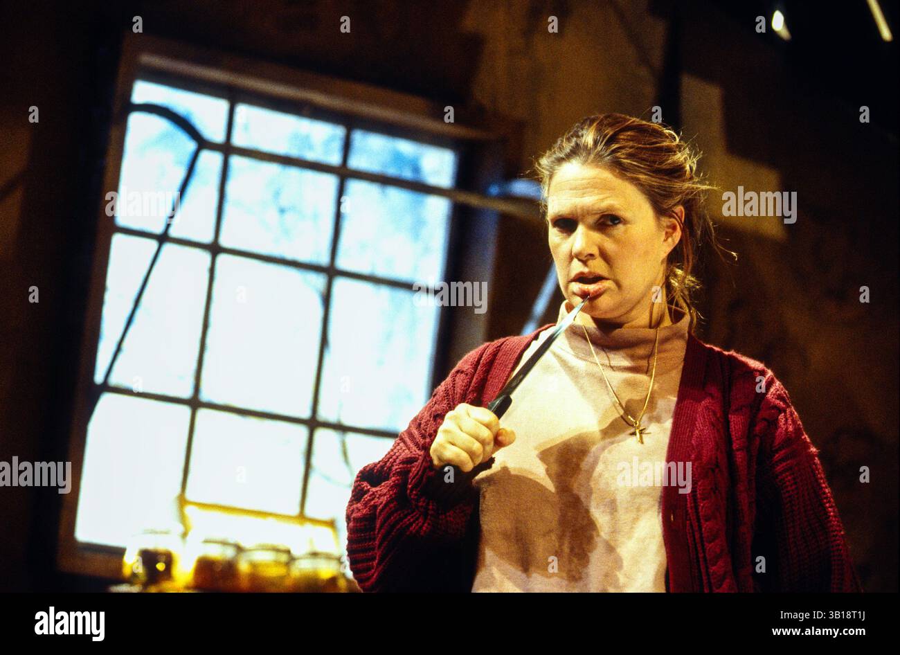 Sharon Gless (Annie Wilkes) in MISERY by Simon Moore at the Criterion Theatre, London W1 17/12 ...