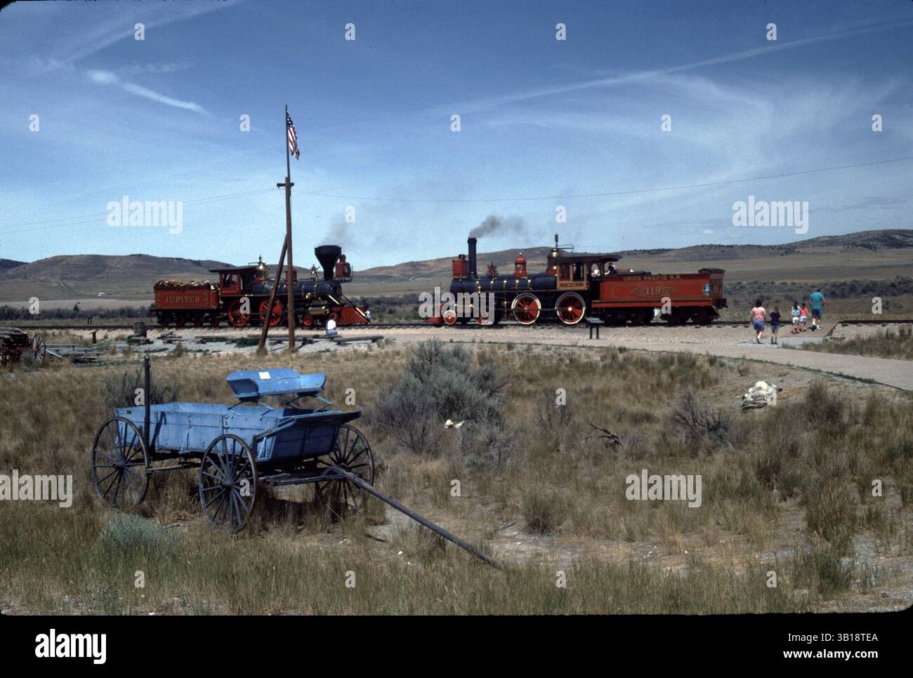 The Promontory Summit in Utah was the site of the Golden Spike ceremony ...