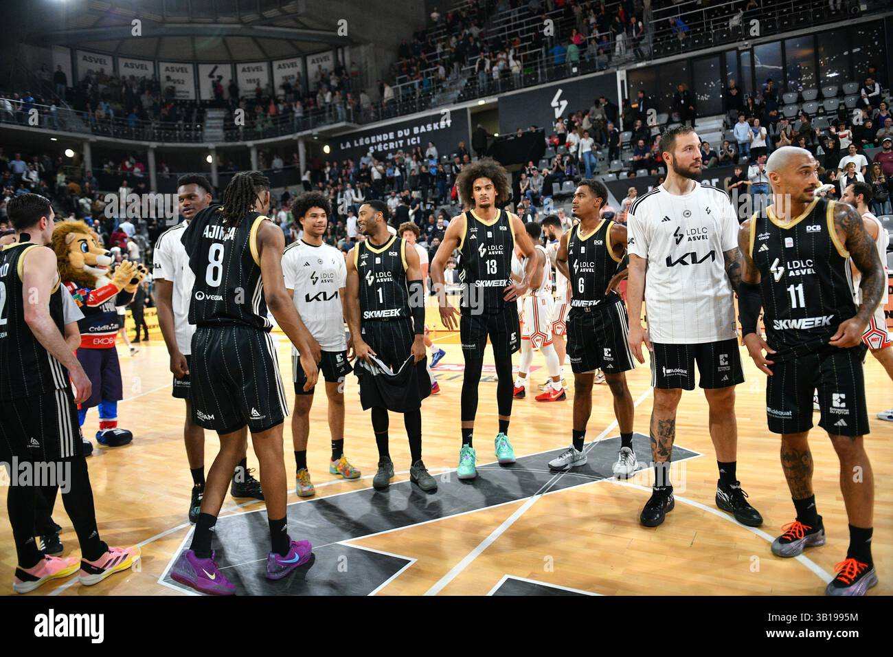 LDLC Asvel during the French championship, Betclic Elite basketball ...