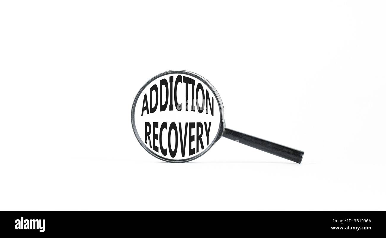 Addiction recovery symbol. Concept words Addiction recovery on ...