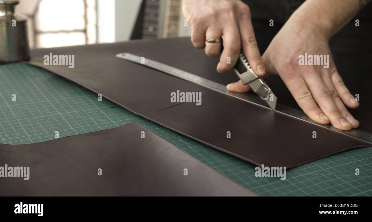 Leather crafting precision knife hi-res stock photography and images ...