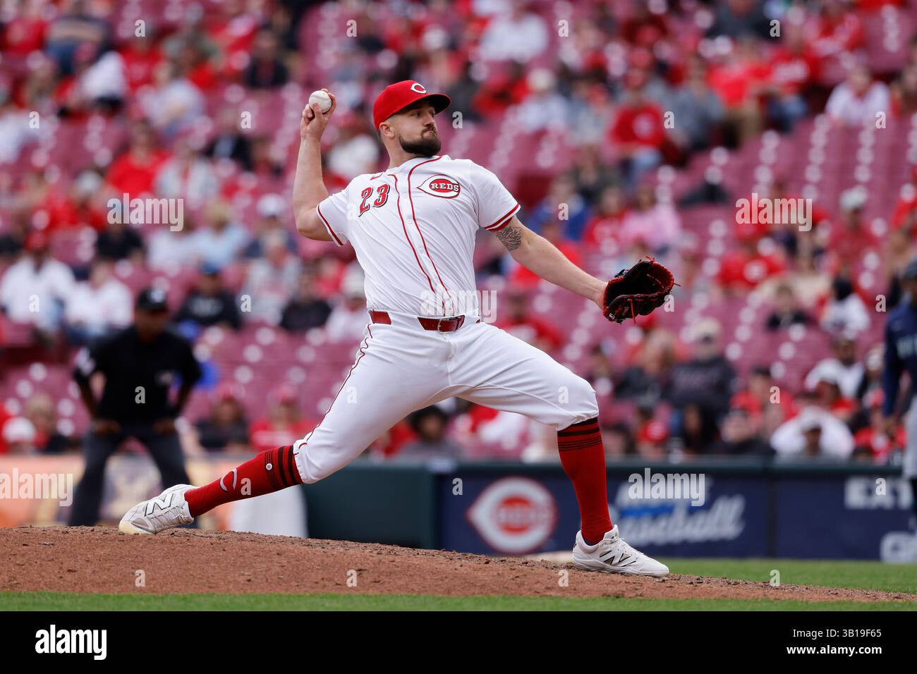CINCINNATI, OH - APRIL 17: Cincinnati Reds pitcher Graham Ashcraft (23 ...