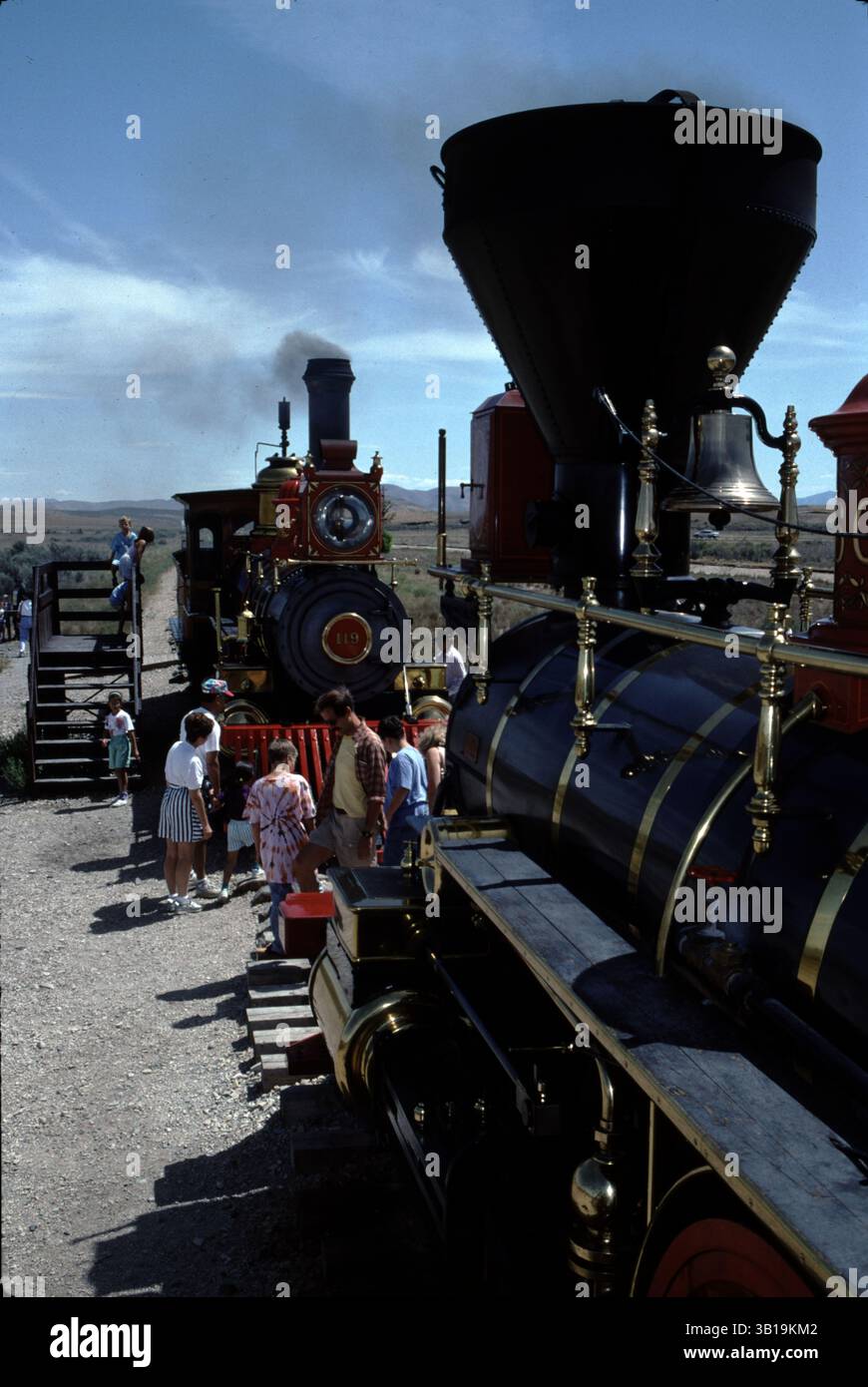 The Promontory Summit in Utah was the site of the Golden Spike ceremony ...