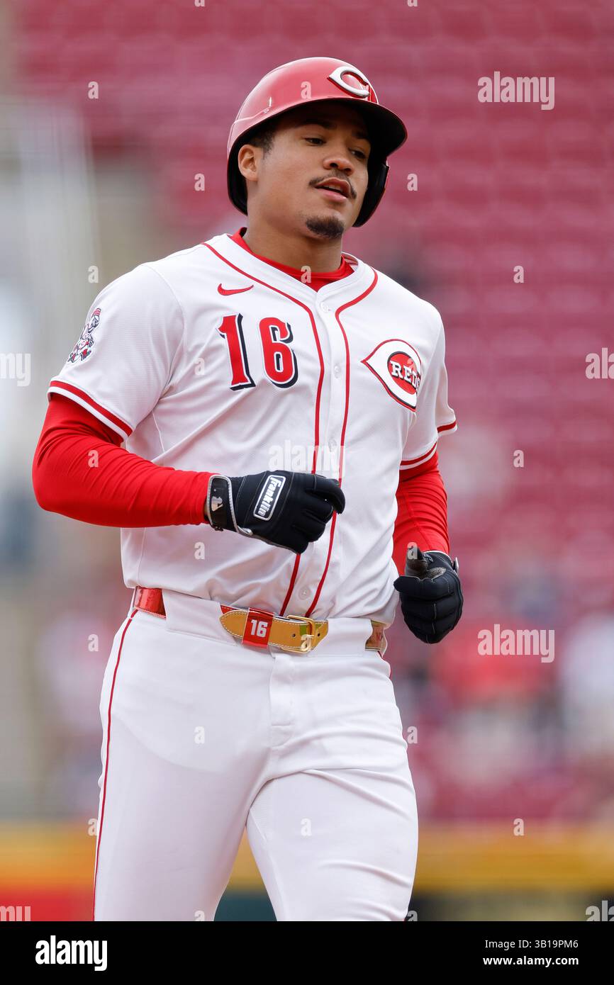 CINCINNATI, OH - APRIL 17: Cincinnati Reds third baseman Noelvi Marte ...